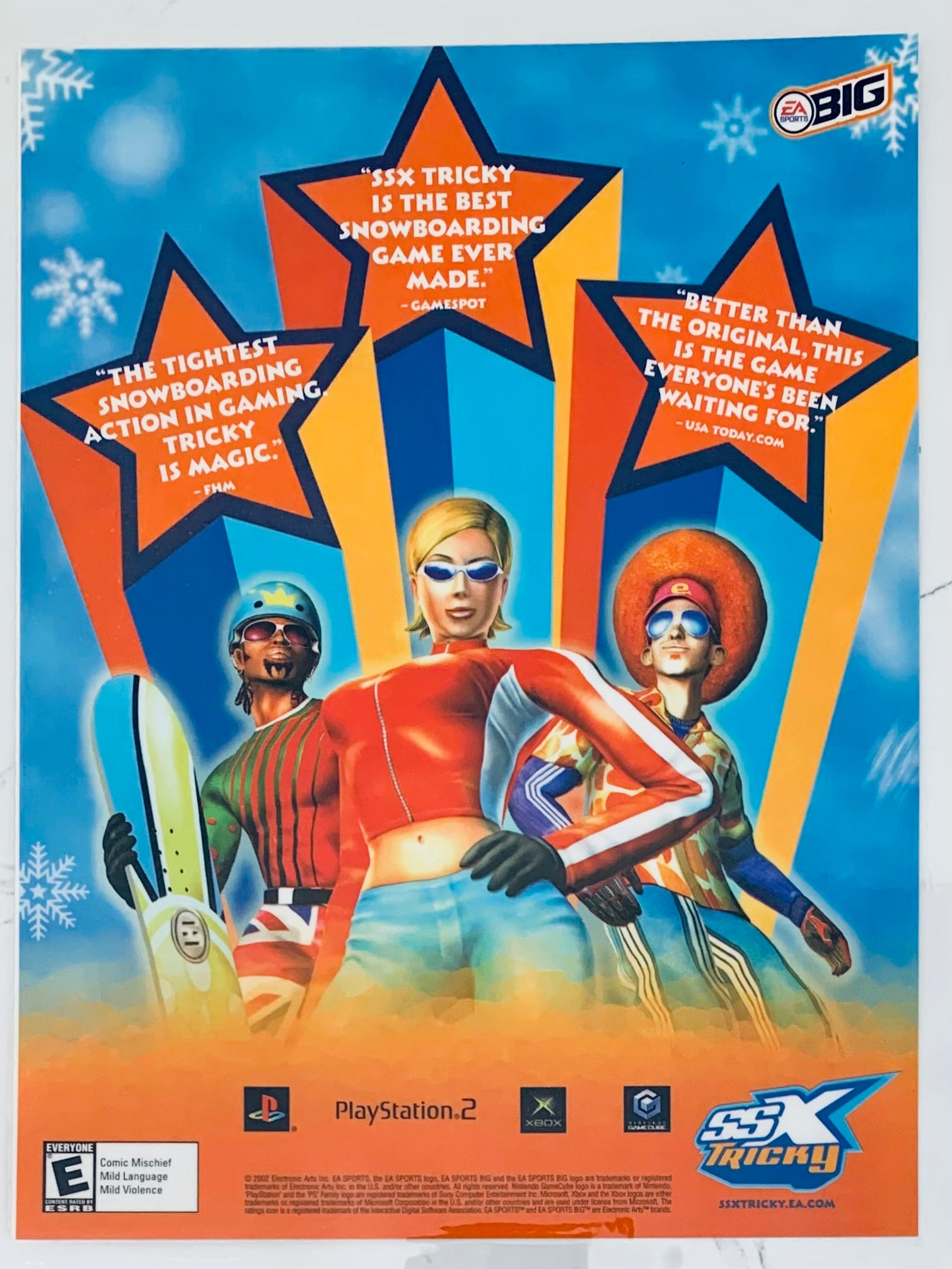 SSX Tricky - PS2 Xbox NGC - Original Vintage Advertisement - Print Ads – Cuchiwaii