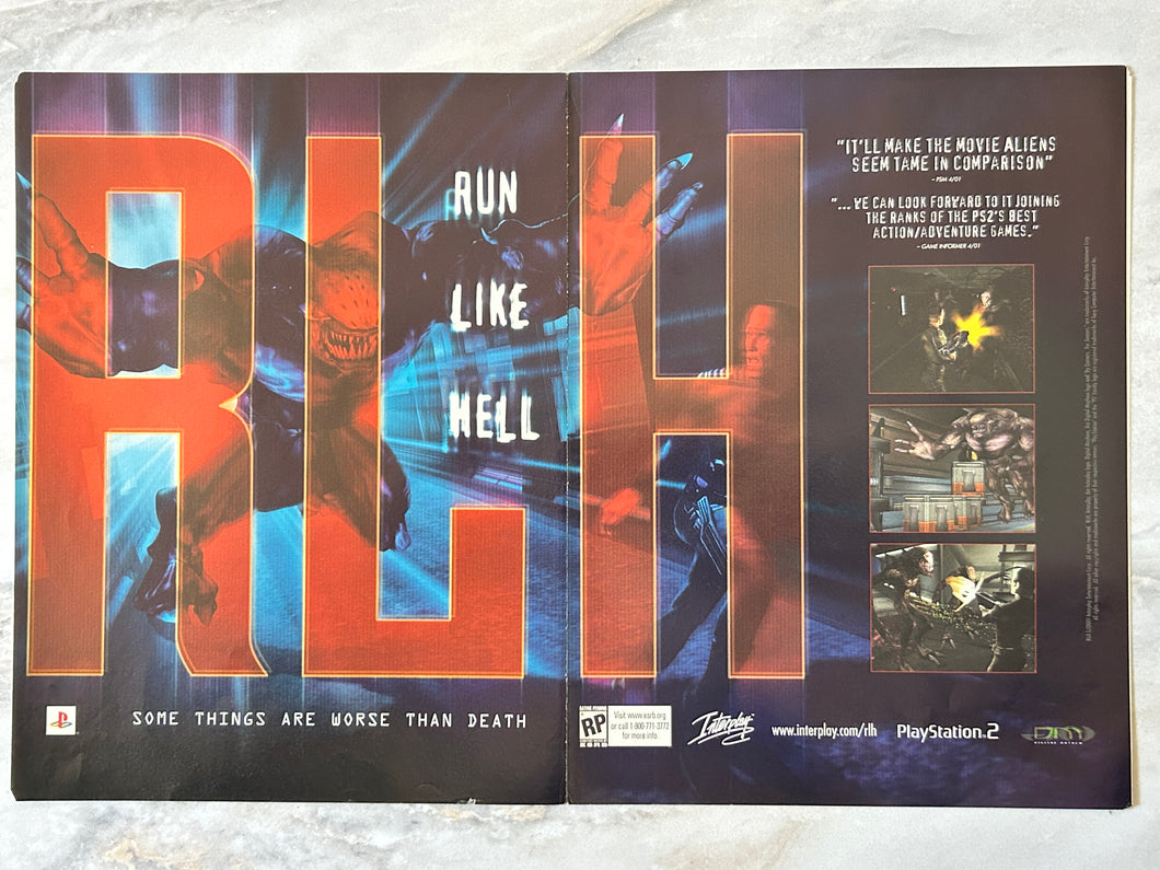 Run Like Hell - PS2 - Print Ads - A3 Poster – Cuchiwaii