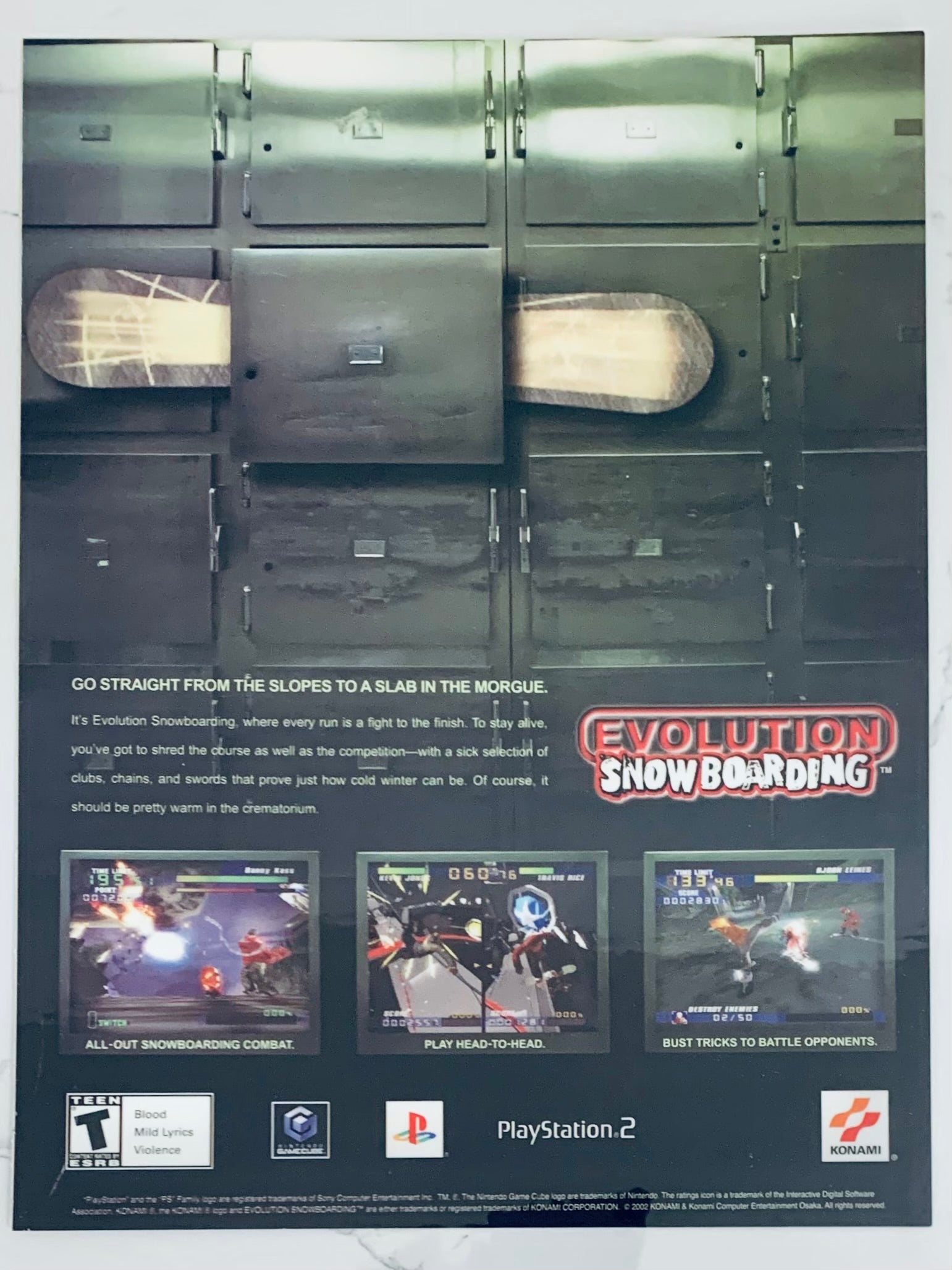Evolution Snowboarding - PS2 NGC - Original Vintage Advertisement - Pr ...