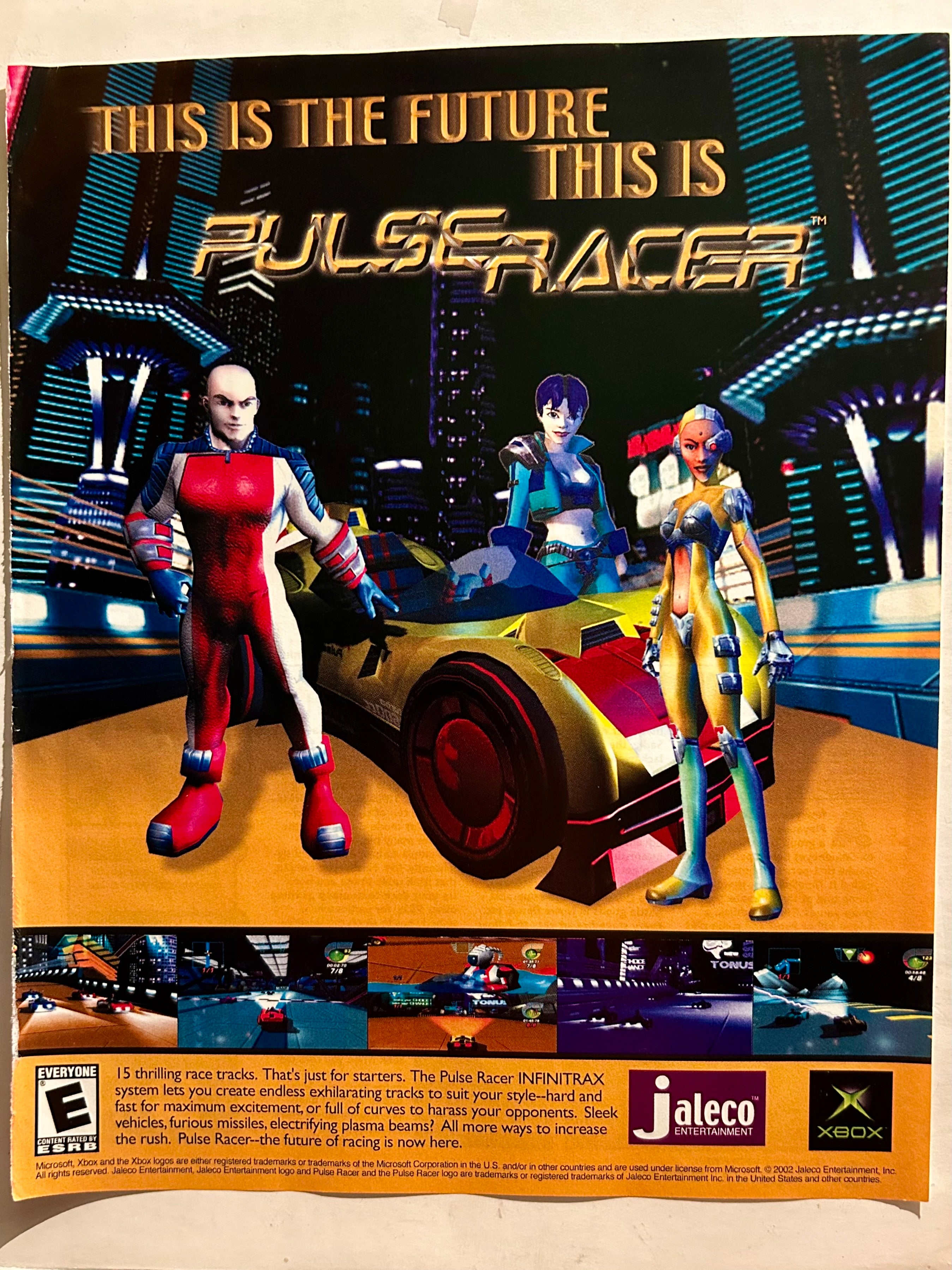 Pulse Racer - Xbox - Original Vintage Advertisement - Print Ads - Lami ...