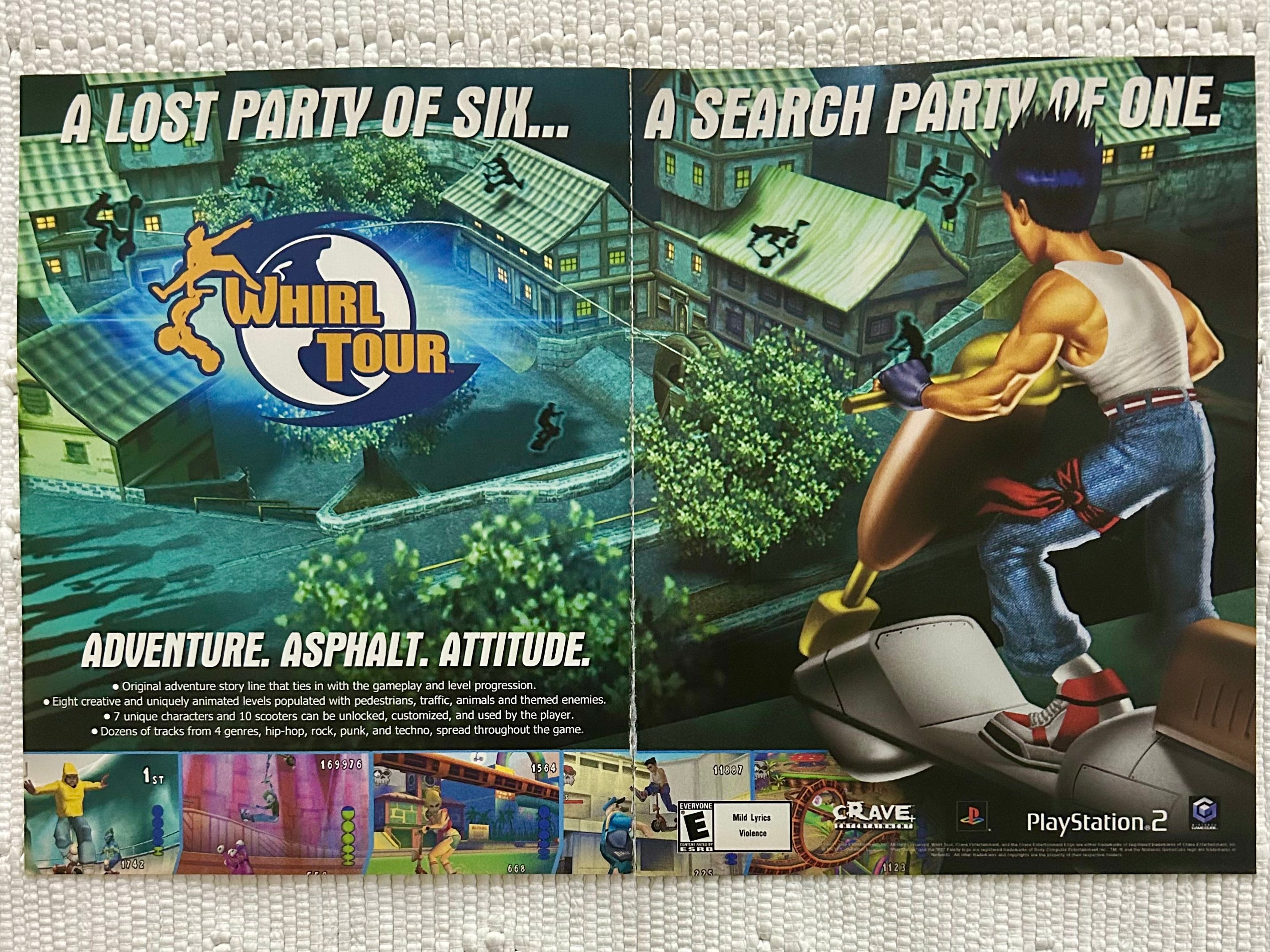Whirl Tour - PS2 NGC - Original Vintage Advertisement - Print Ads - La ...