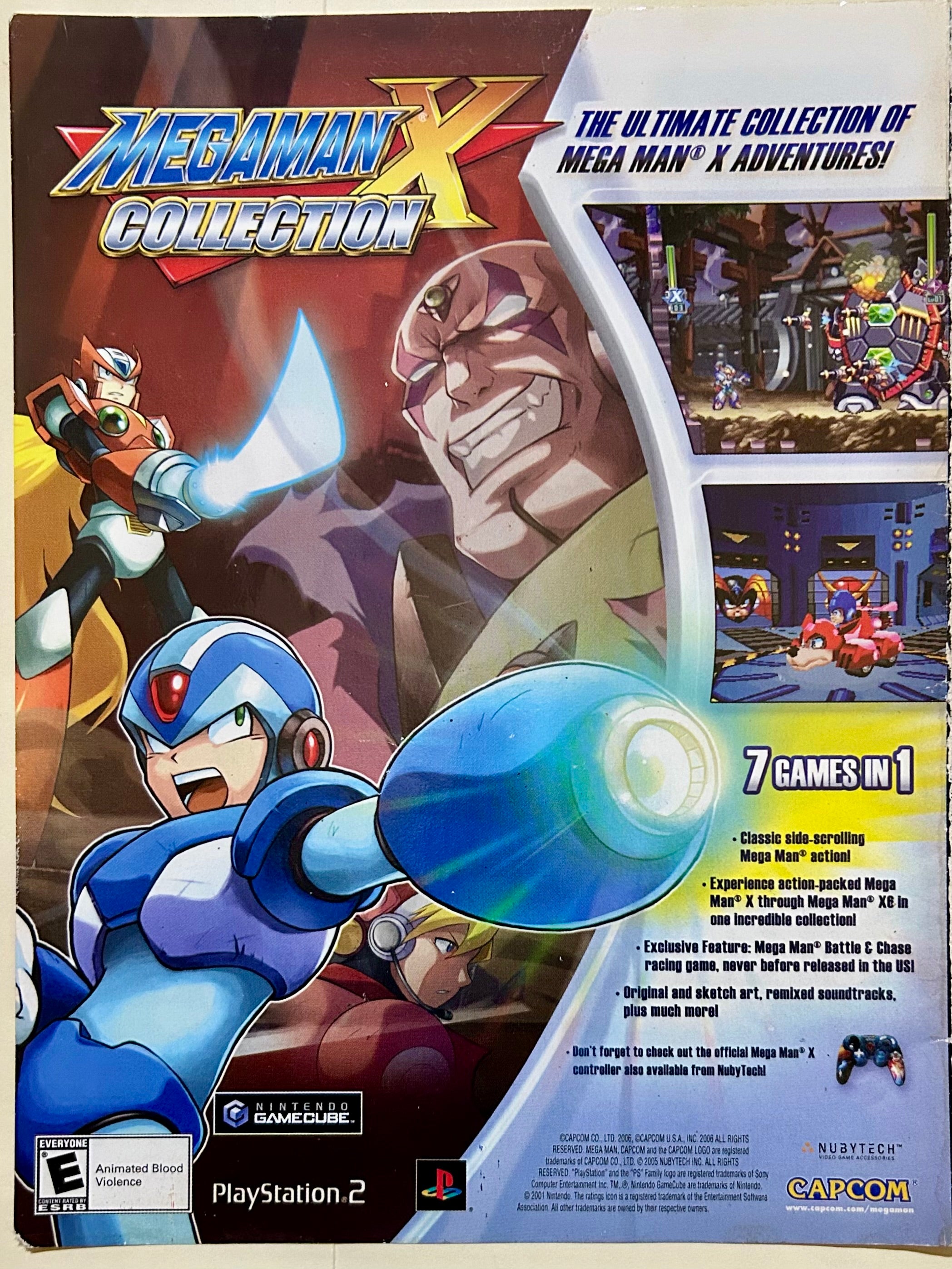 Megaman X Collection - PS2 NGC - Original Vintage Advertisement - Prin ...