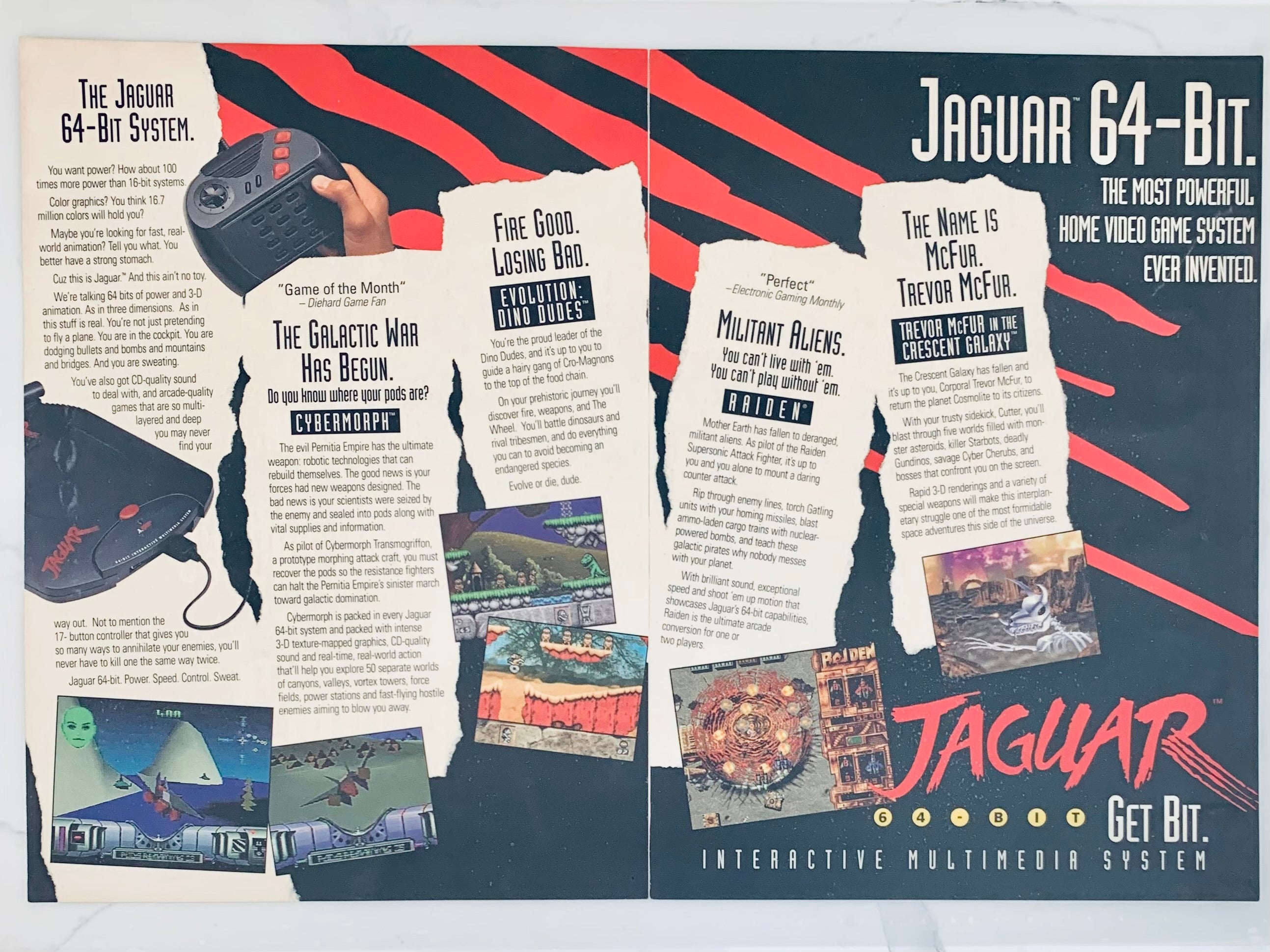 Atari Jaguar - Atari - Original Vintage Advertisement - Print Ads - La ...