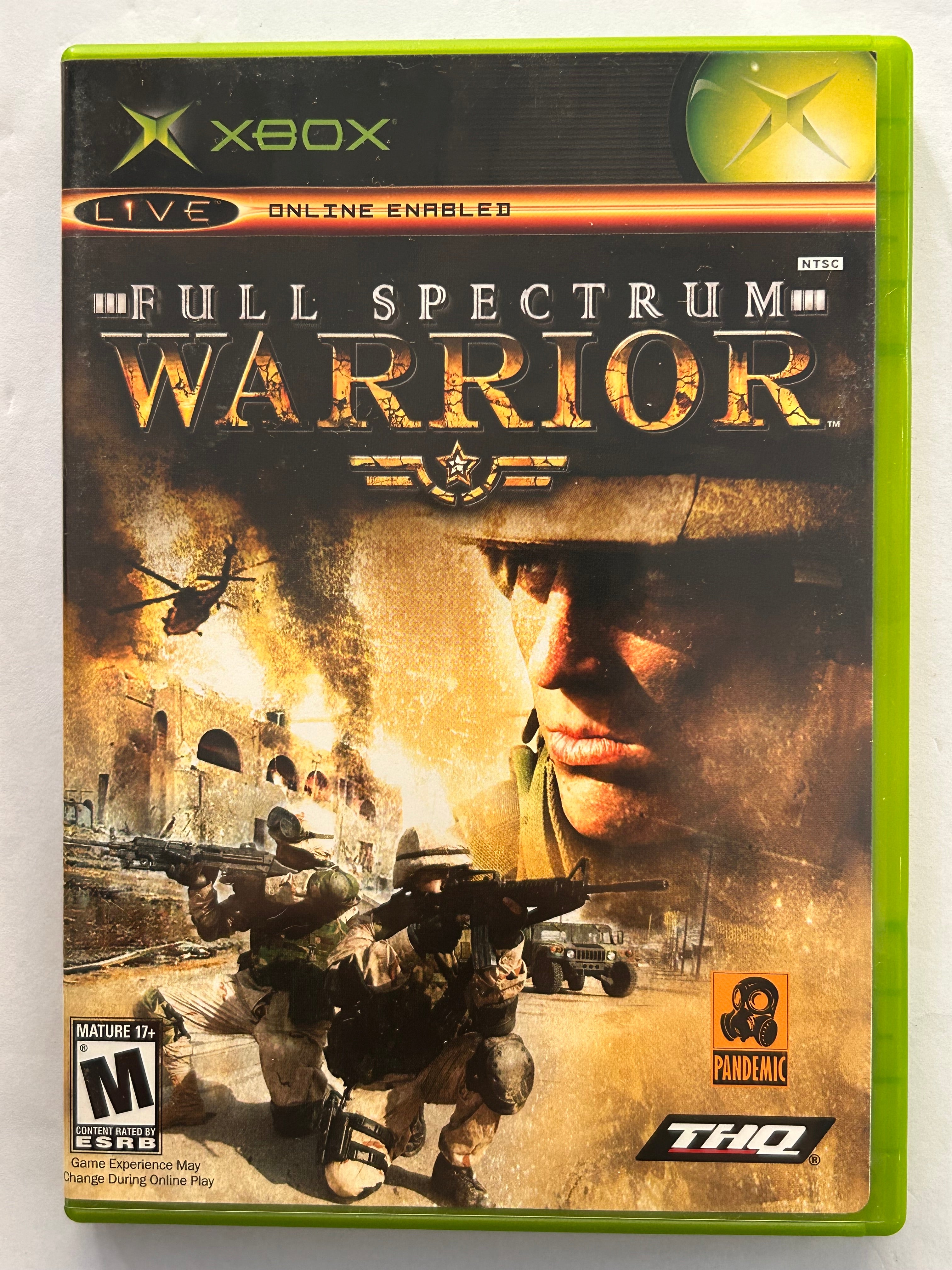 Full Spectrum Warrior- Xbox Classic - NTSC - Box & Manual – Cuchiwaii