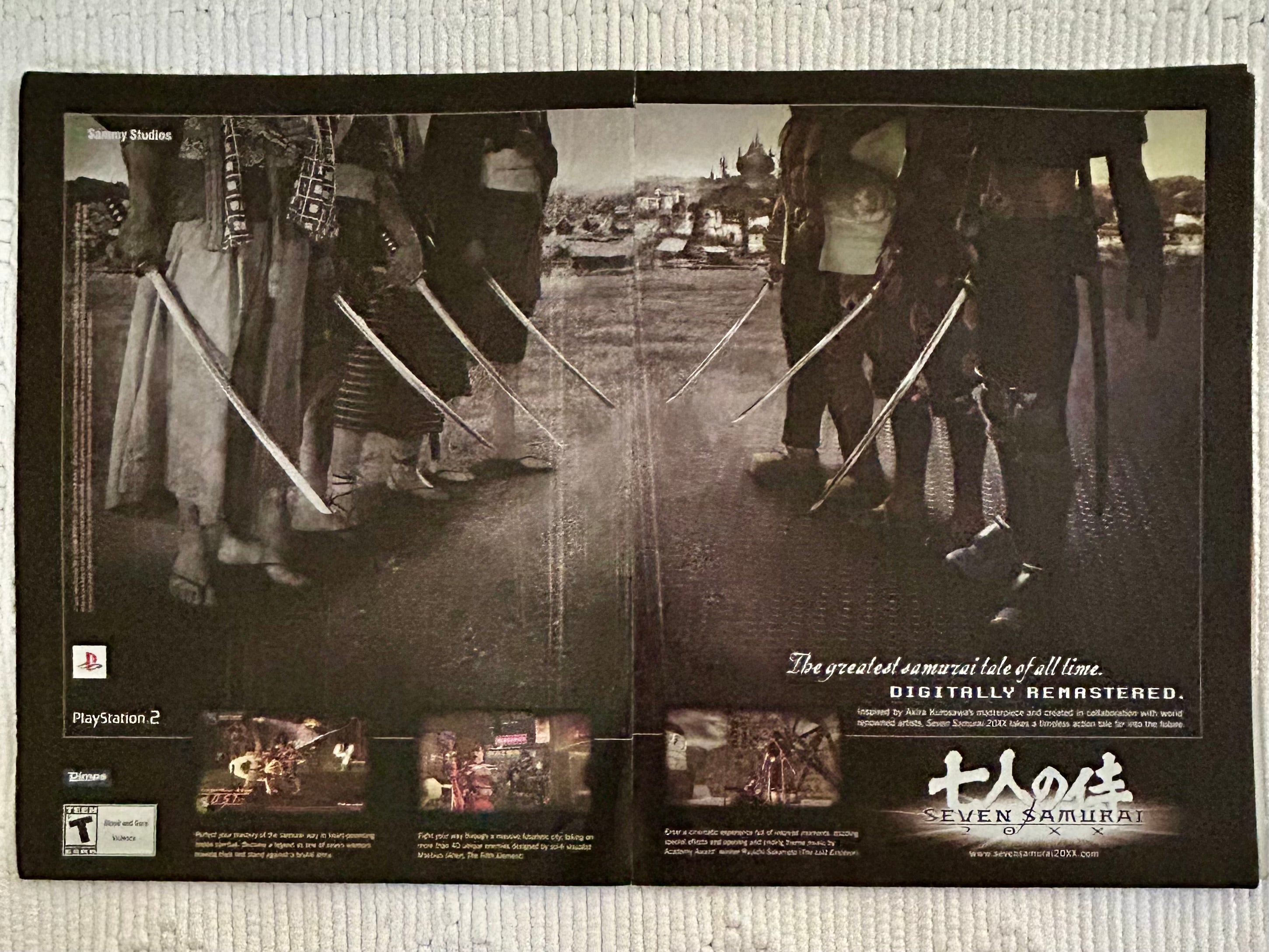 Seven Samurai 20XX - PS2 - Original Vintage Advertisement - Print Ads ...
