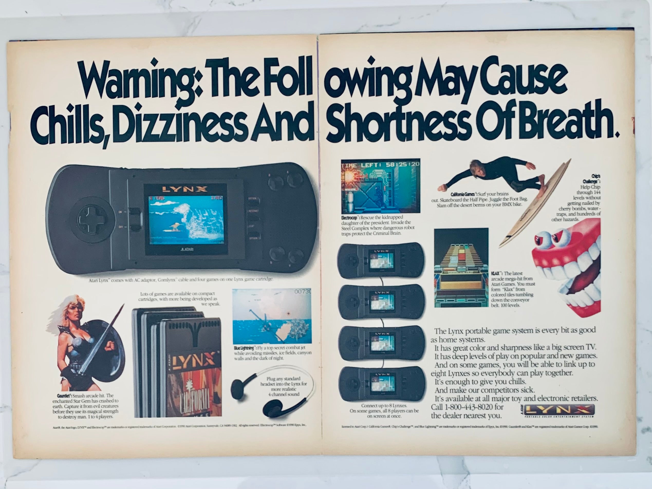 Atari Lynx - Atari - Original Vintage Advertisement - Print Ads - Lami ...