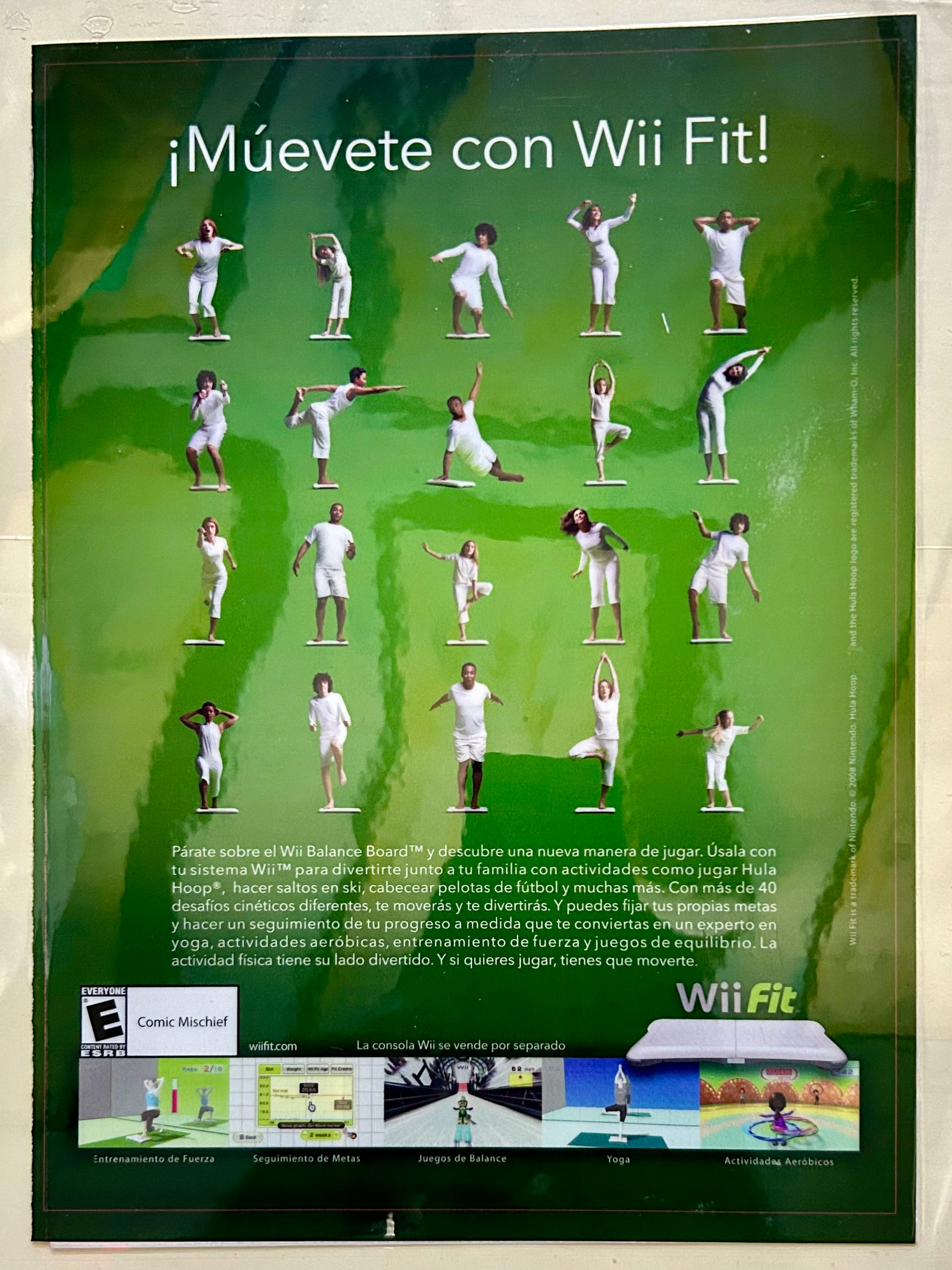 Wii Fit - Nintendo Wii - Print Ads - A4 Poster – Cuchiwaii