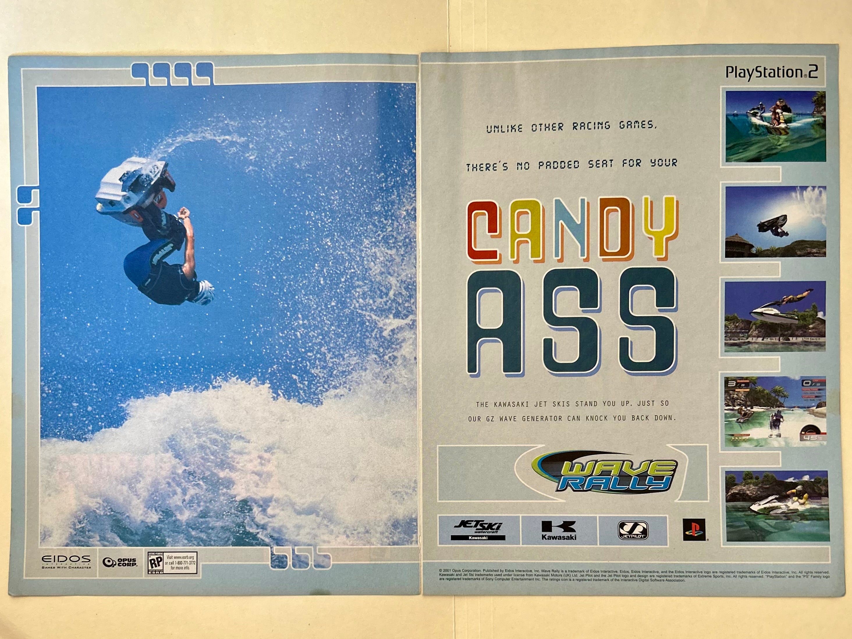 Wave Rally - PS2 - Original Vintage Advertisement - Print Ads - Lamina ...