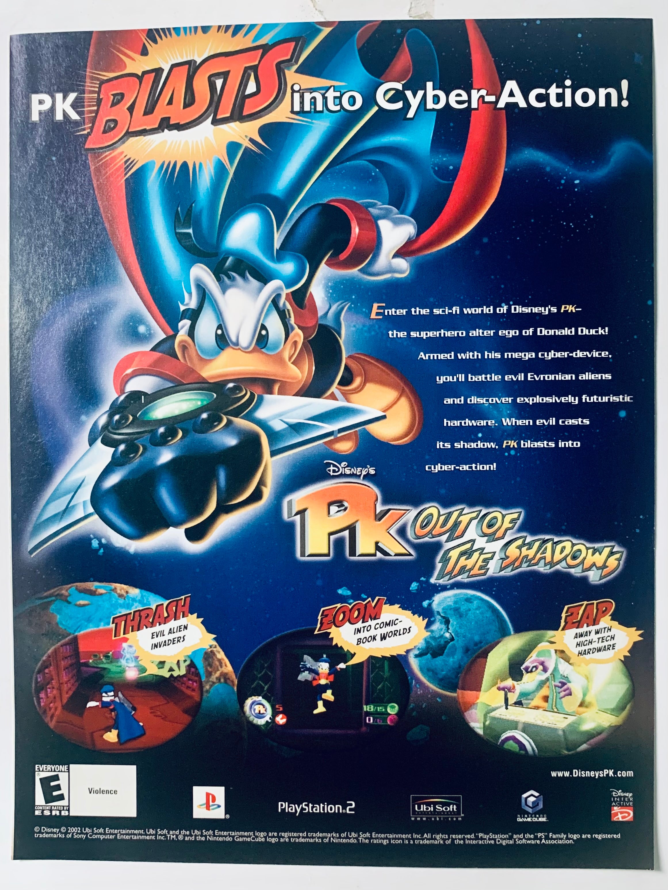 PK: Out of the Shadows - PS2 NGC - Original Vintage Advertisement - Pr ...