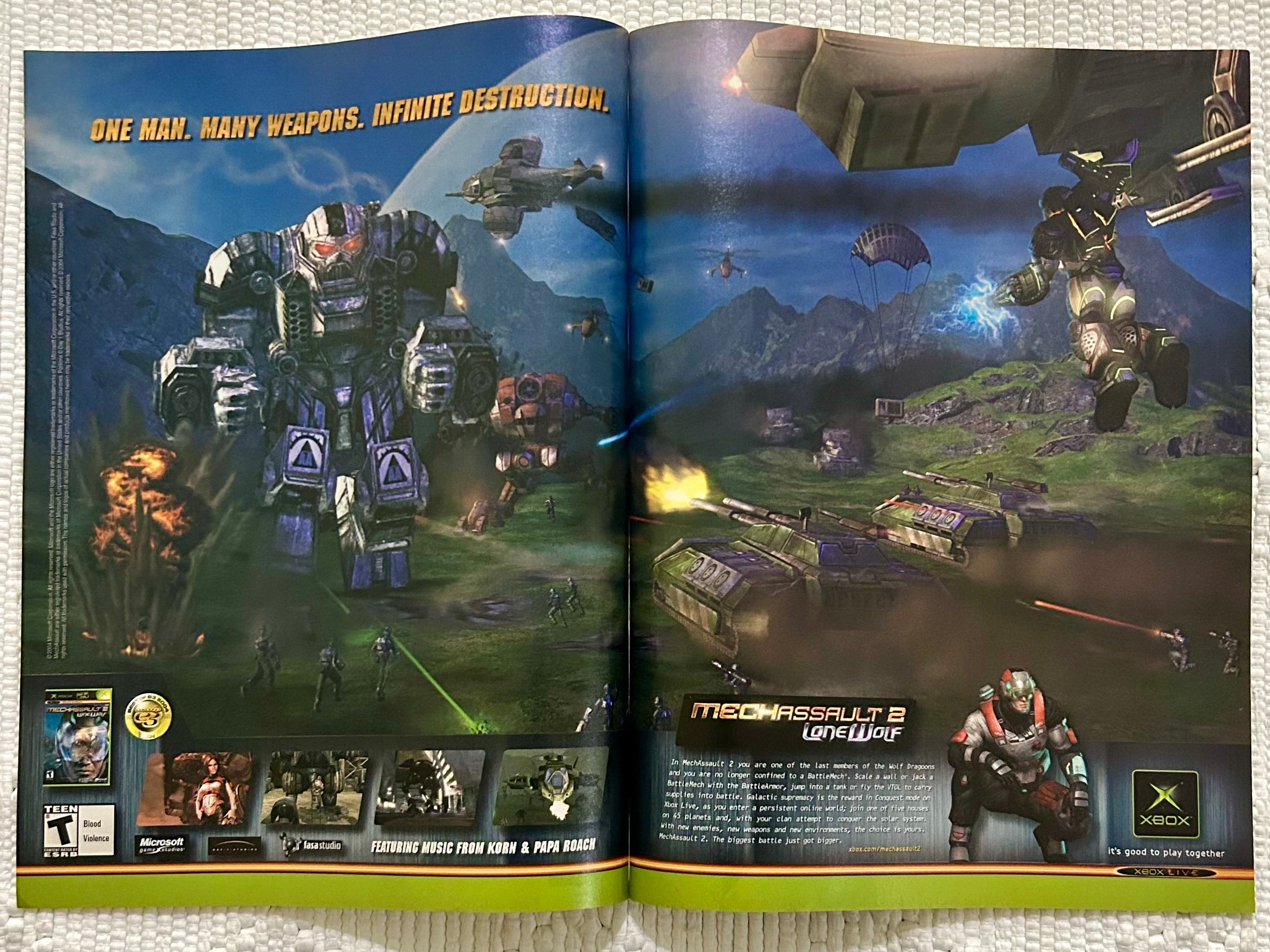 MechAssault 2: Lone Wolf - Xbox - Original Vintage Advertisement - Pri ...