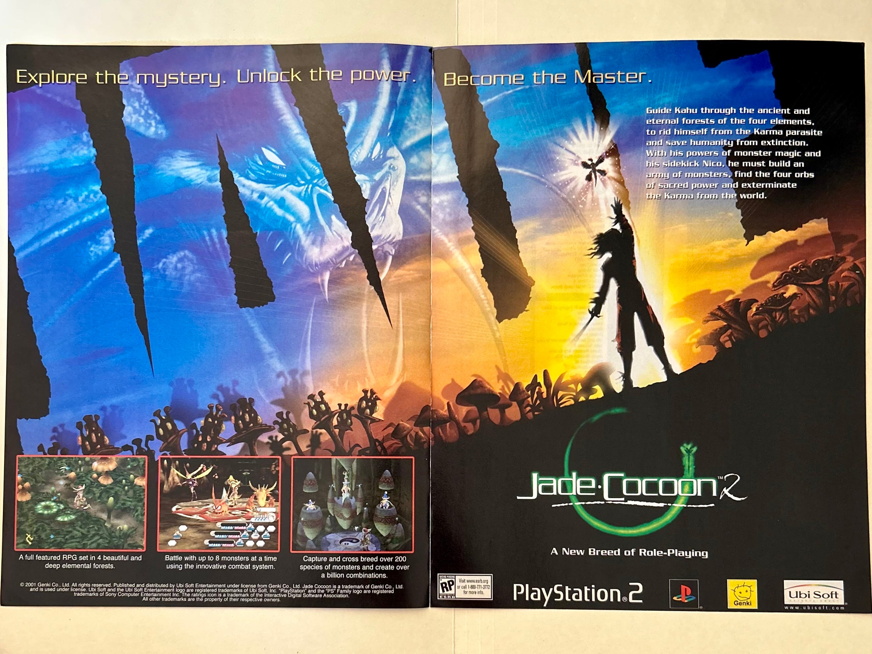 Jade Cocoon 2 - PS2 - Original Vintage Advertisement - Print Ads - Lam ...