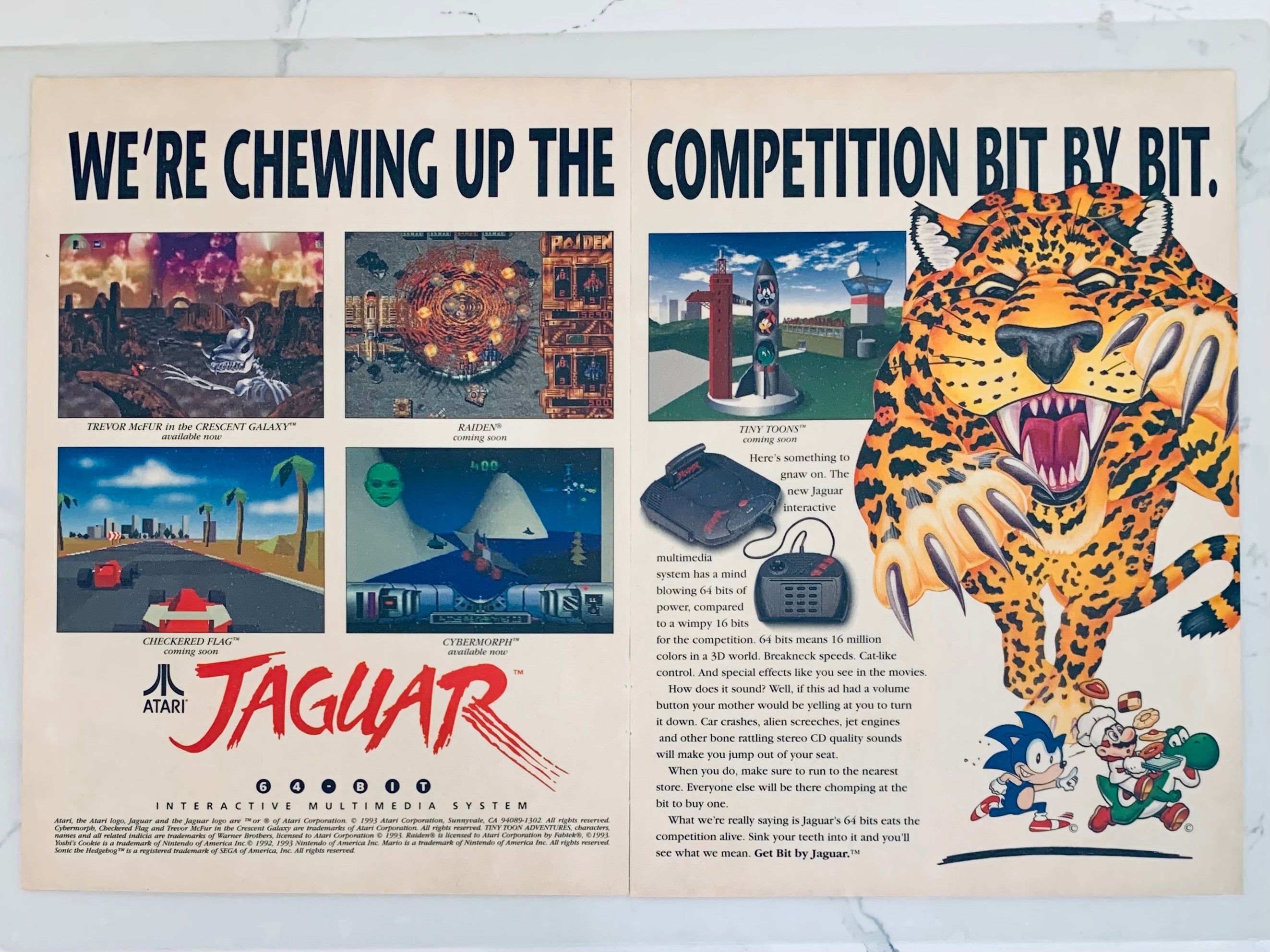 Atari Jaguar - Atari - Original Vintage Advertisement - Print Ads - La ...