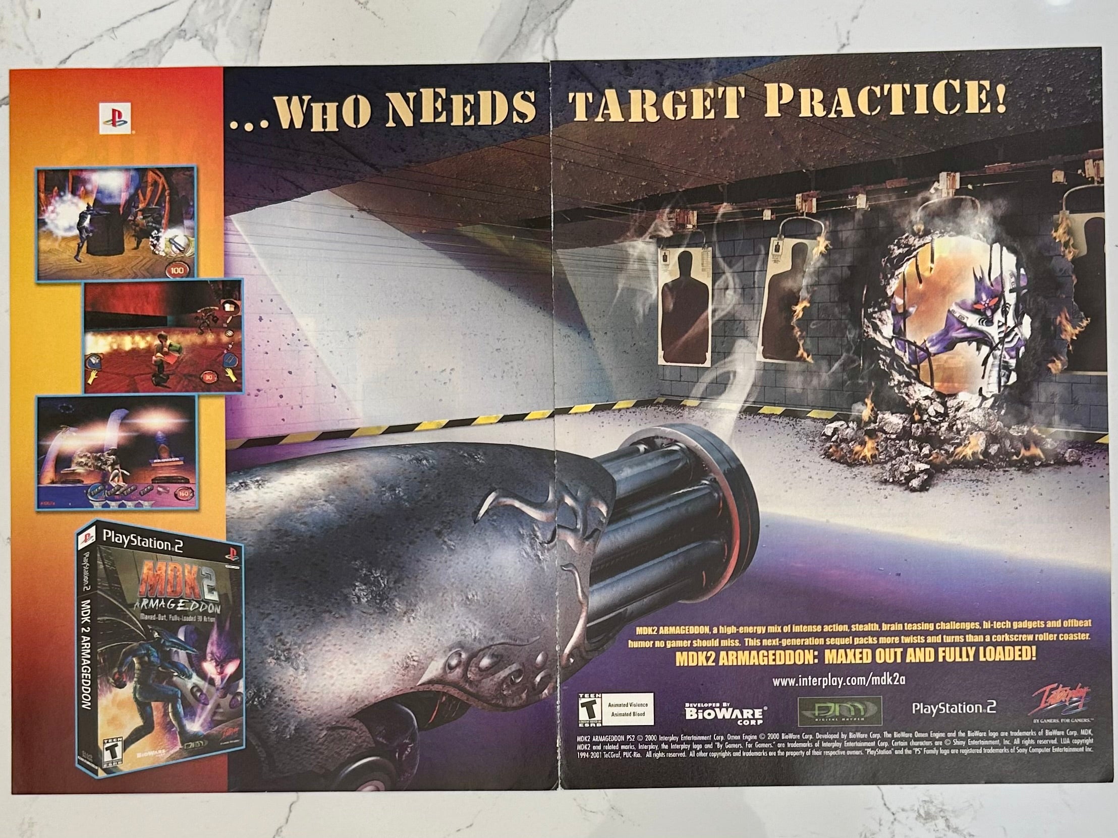 MDK2: Armageddon - PS2 - Original Vintage Advertisement - Print Ads ...