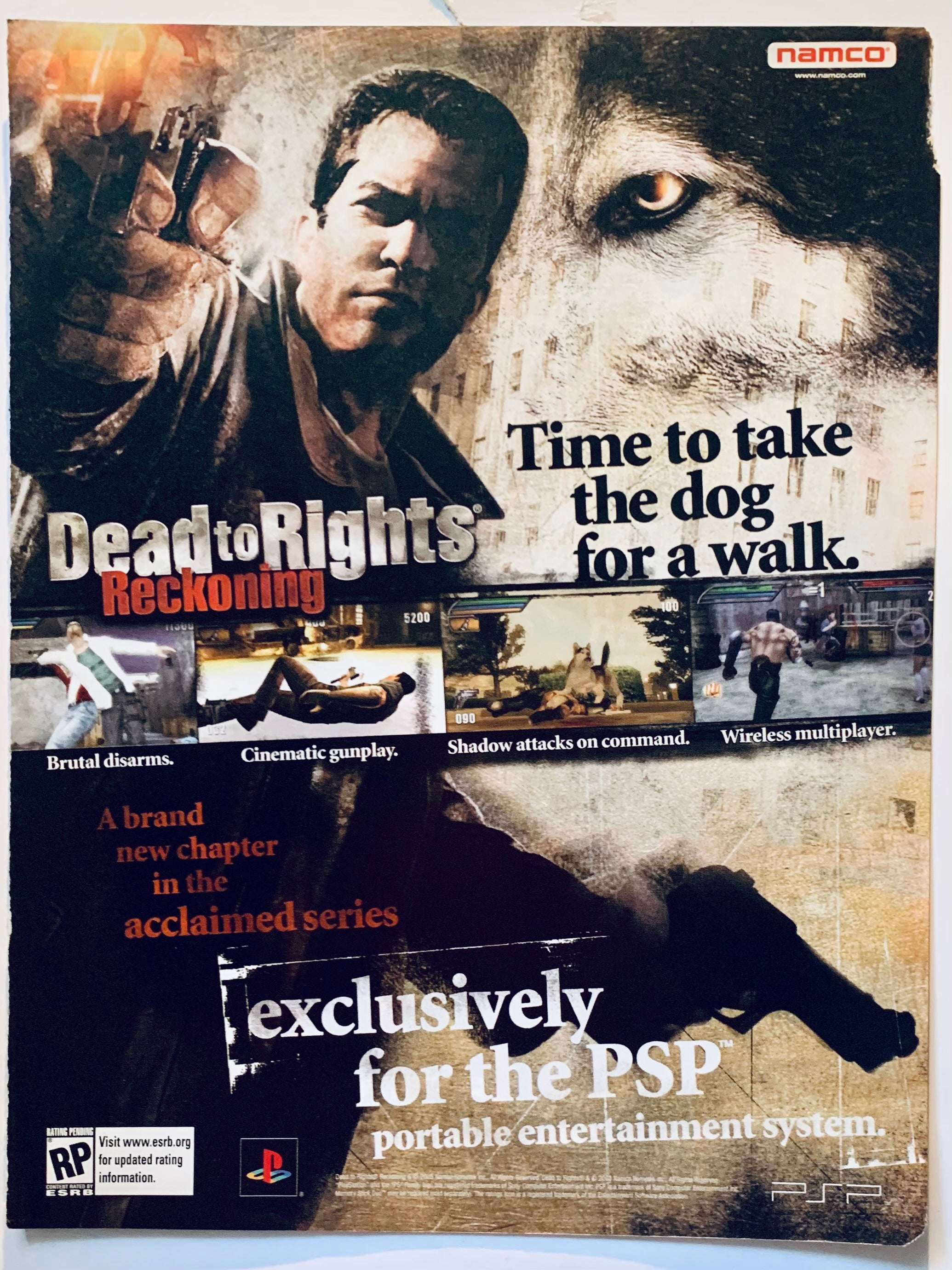 Dead to Rights: Reckoning - PSP - Original Vintage Advertisement - Pri ...