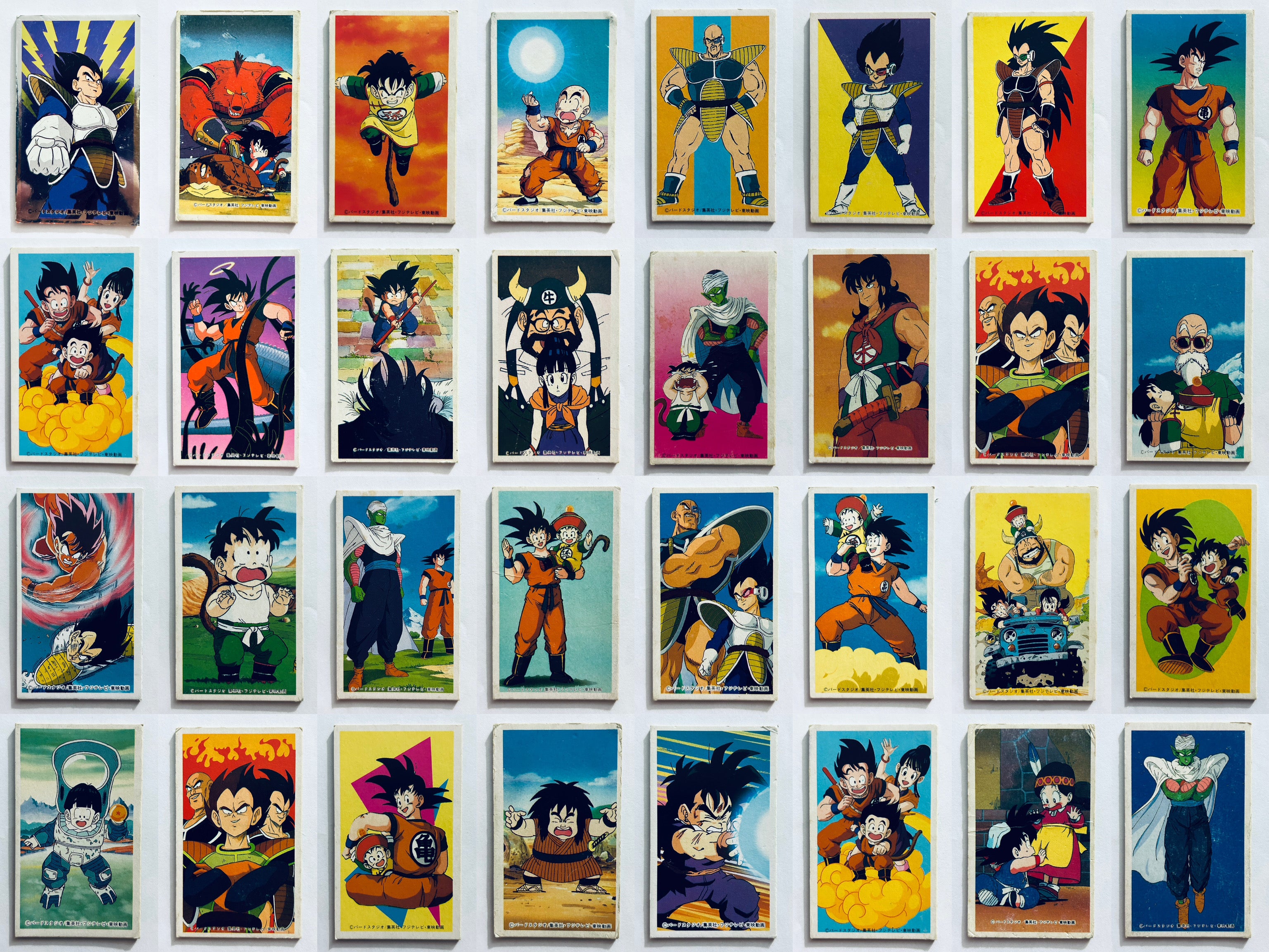 Dragon Ball / DBZ - Menko - Trading Card - Showa - Vintage - Set of 32 ...