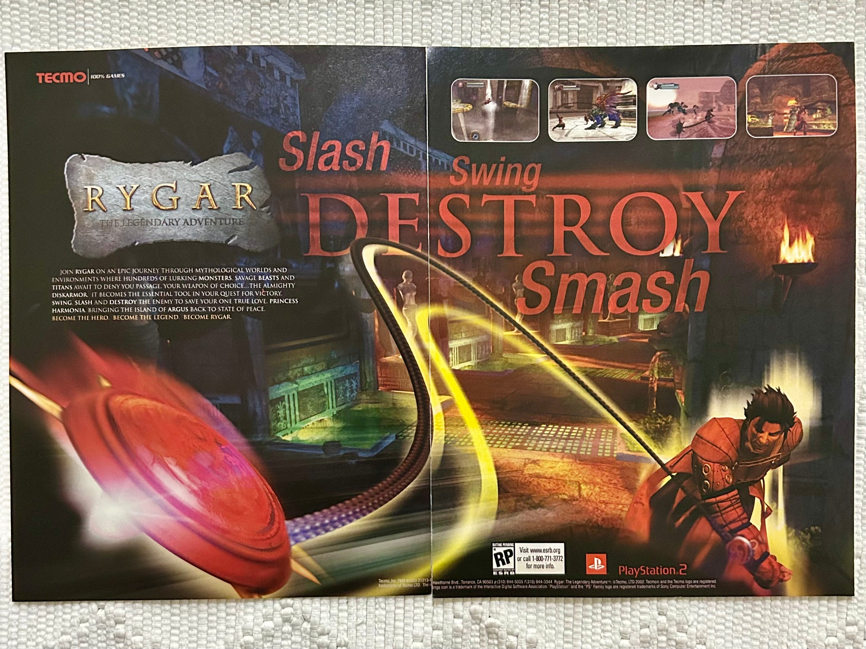 Rygar: The Legendary Adventure - PS2 - Original Vintage Advertisement ...