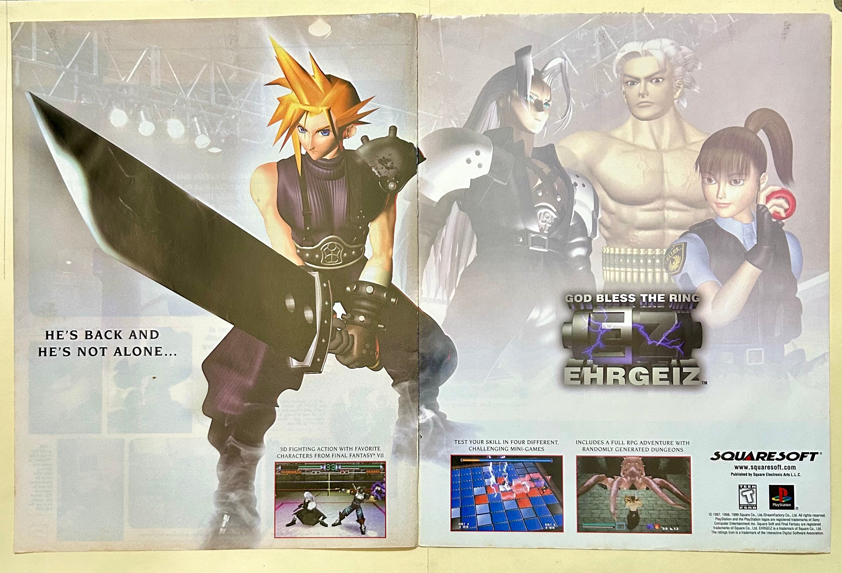 Ehrgeiz - PlayStation - Original Vintage Advertisement - Print Ads - L ...