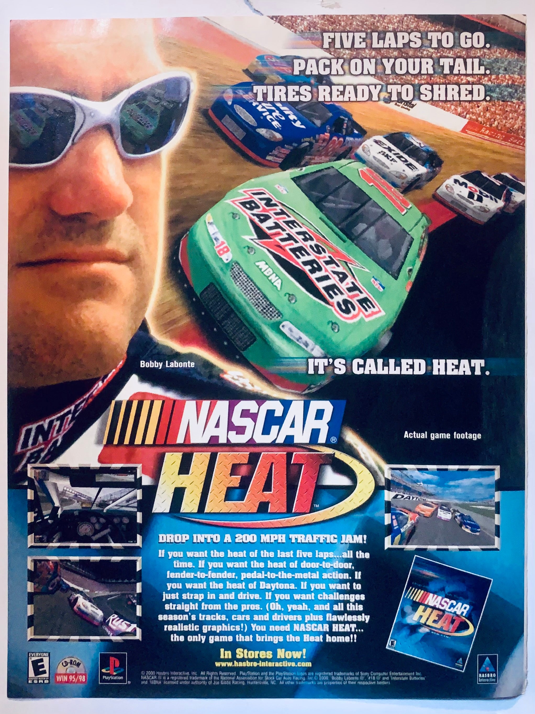 NASCAR Heat - PlayStation - Original Vintage Advertisement - Print Ads ...