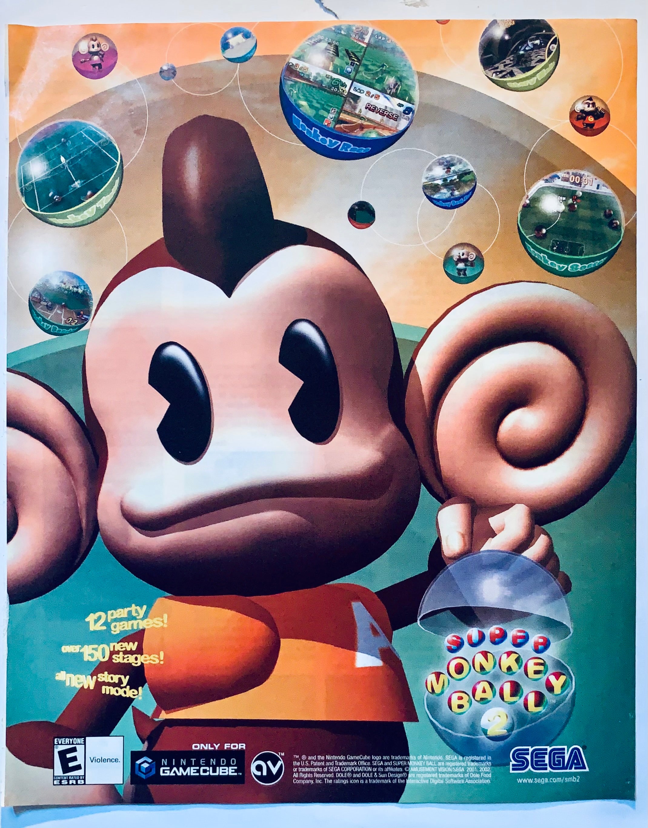 Super Monkey 2 - NGC - Original Vintage Advertisement - Print Ads - La ...