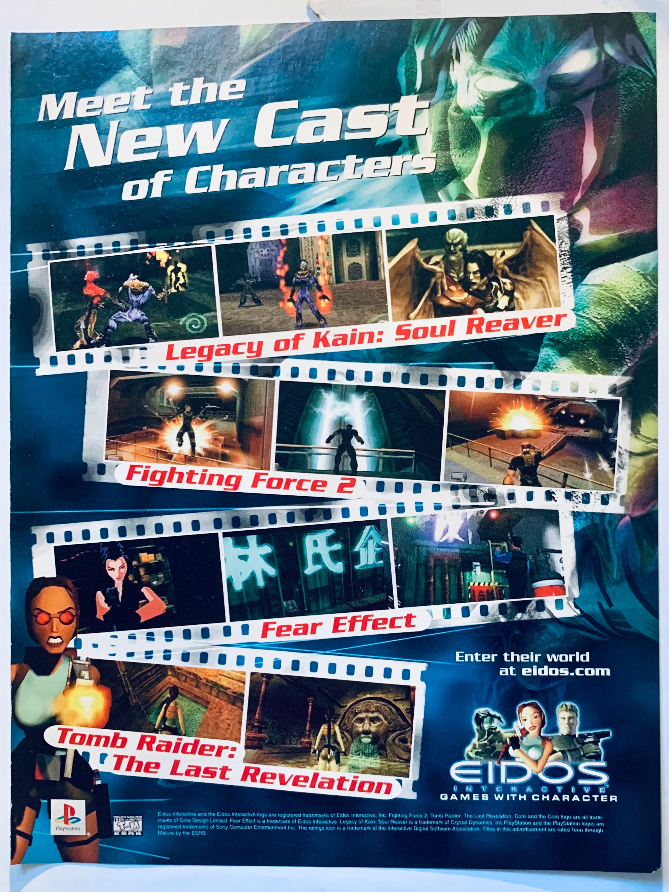 EIDOS Interactive Games with Characters - PlayStation - Original Vinta ...