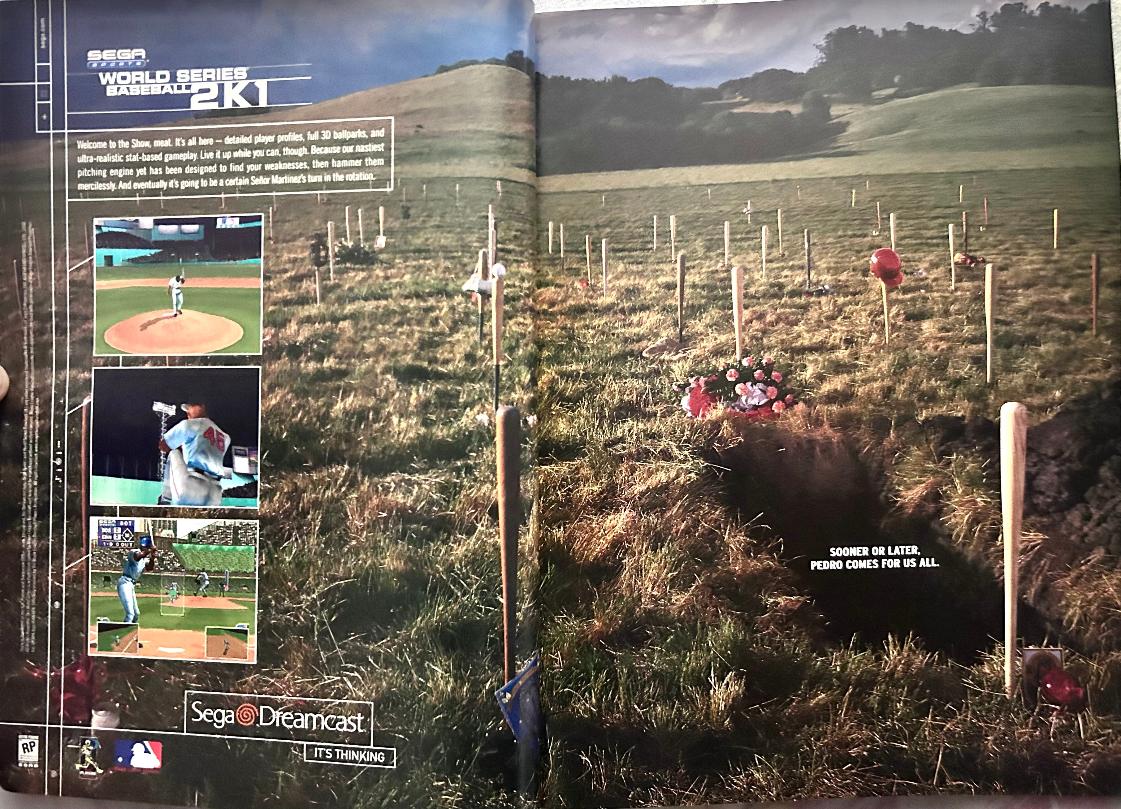 World Series Baseball 2K1 - Dreamcast - Original Vintage Advertisement ...