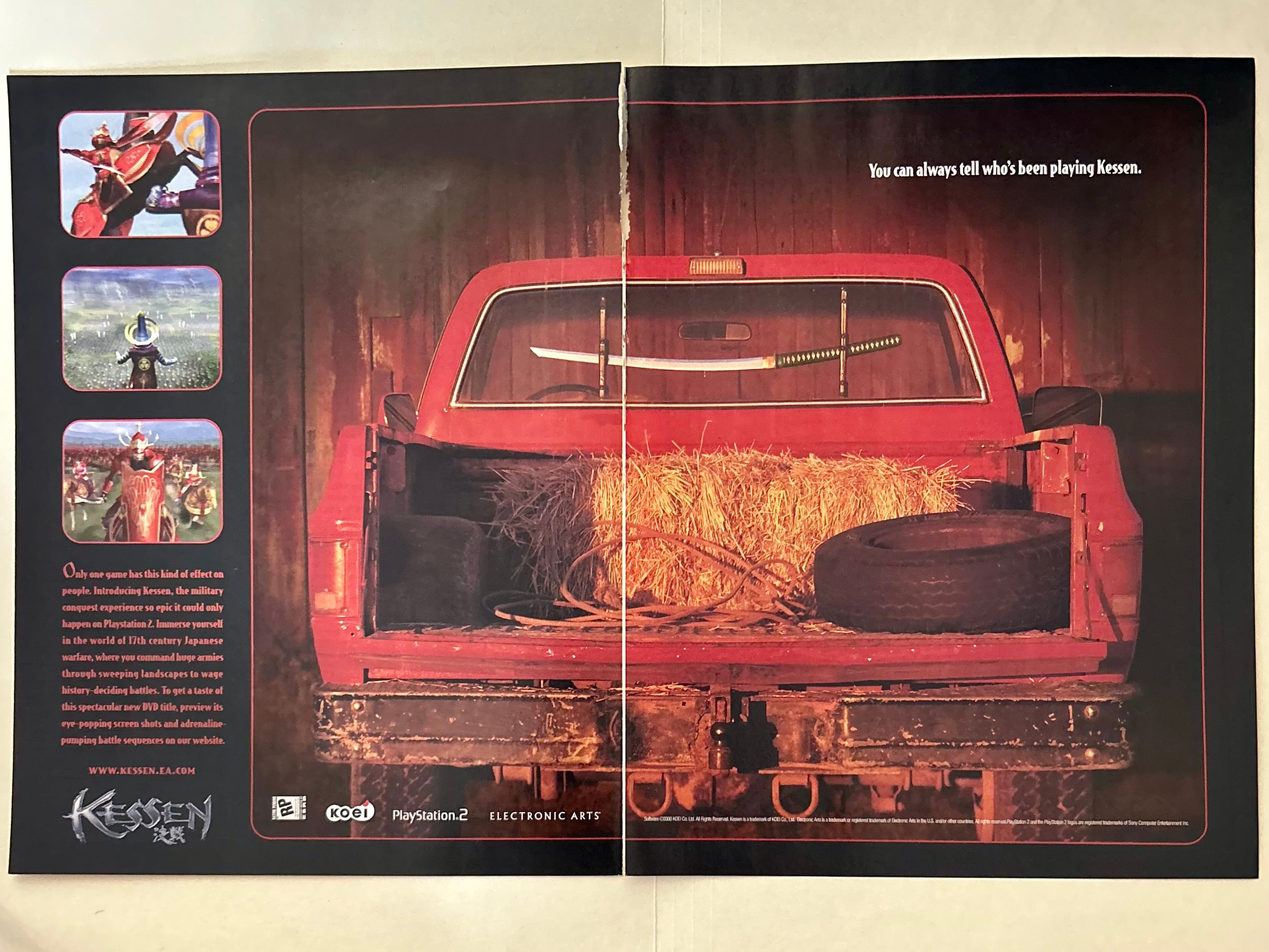 Kessen - PS2 - Original Vintage Advertisement - Print Ads - Laminated ...