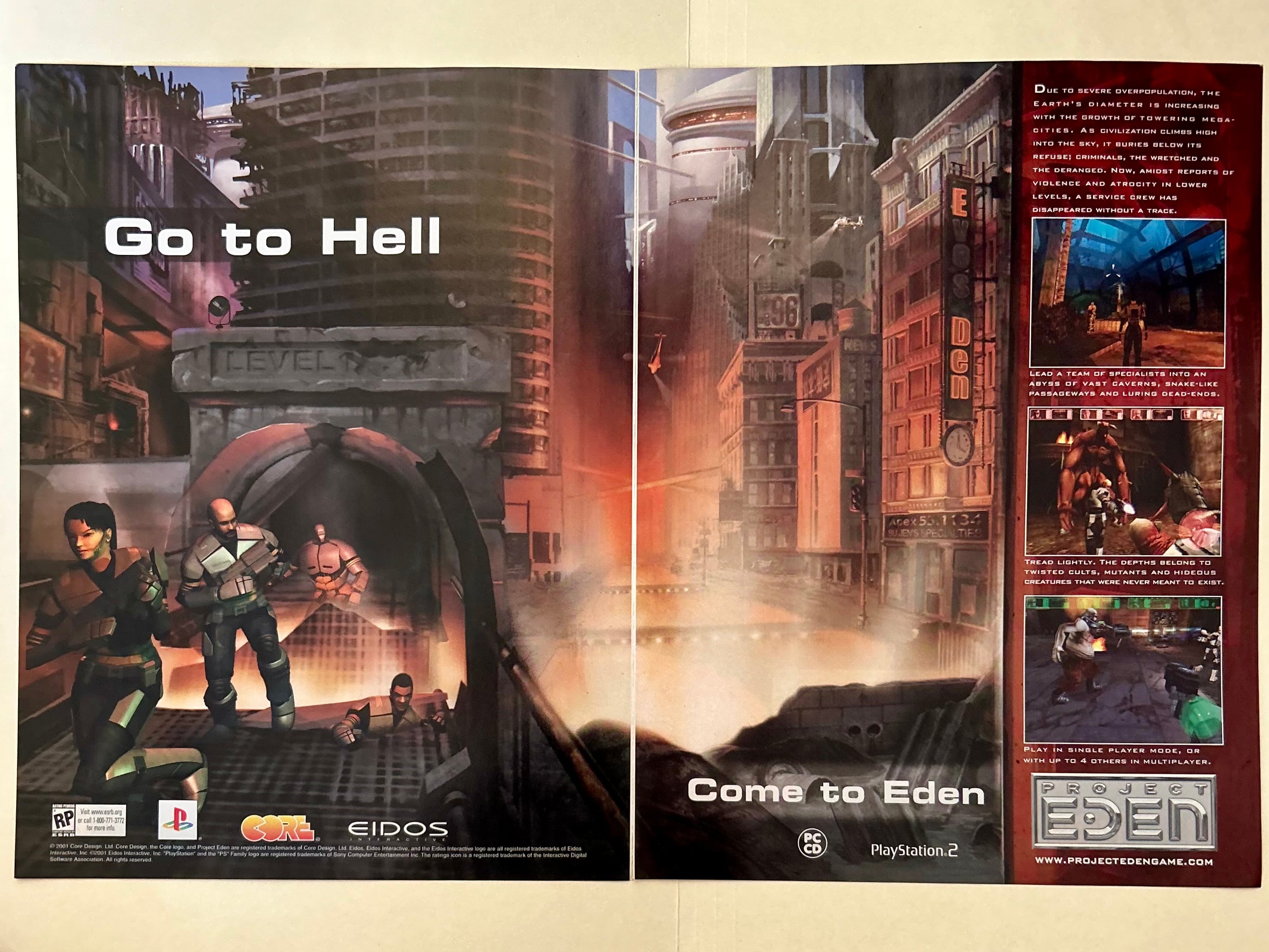 Project Eden - PS2 - Original Vintage Advertisement - Print Ads - Lami ...