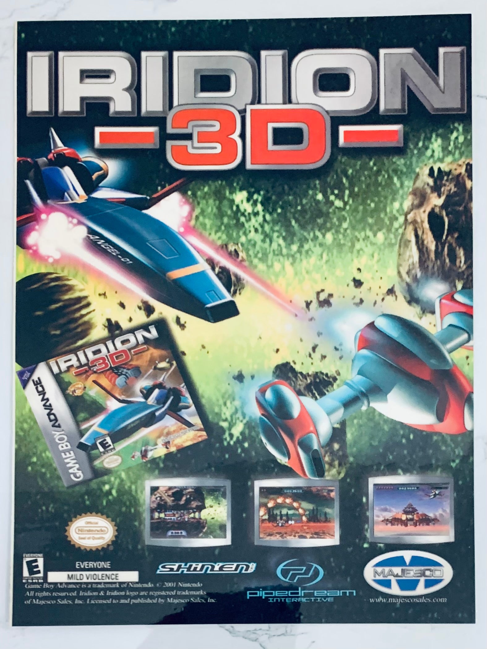 IRIDION -3D- - GBA - Original Vintage Advertisement - Print Ads - Lami ...