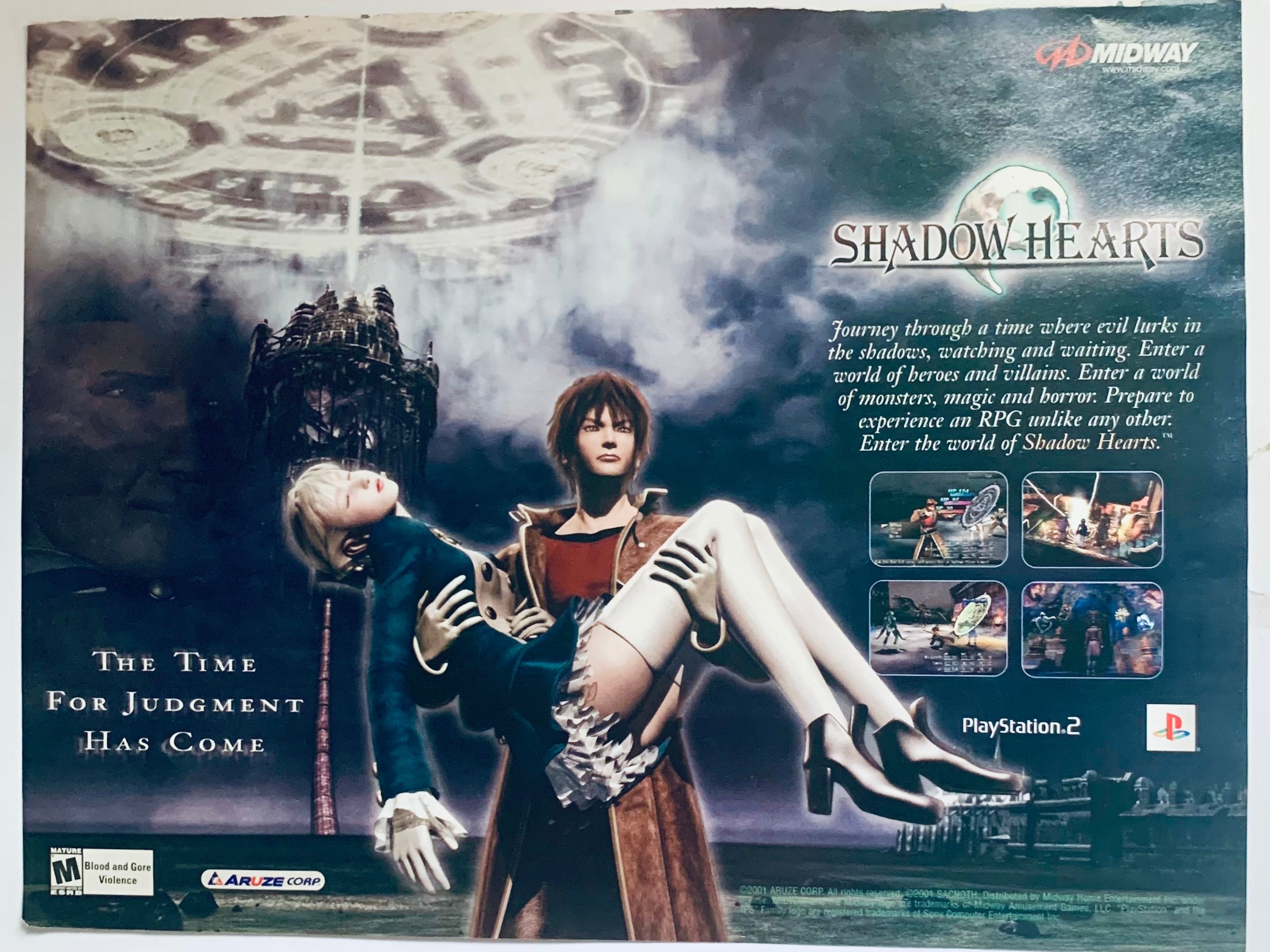 Shadow Hearts - PS2 - Original Vintage Advertisement - Print Ads - Lam ...