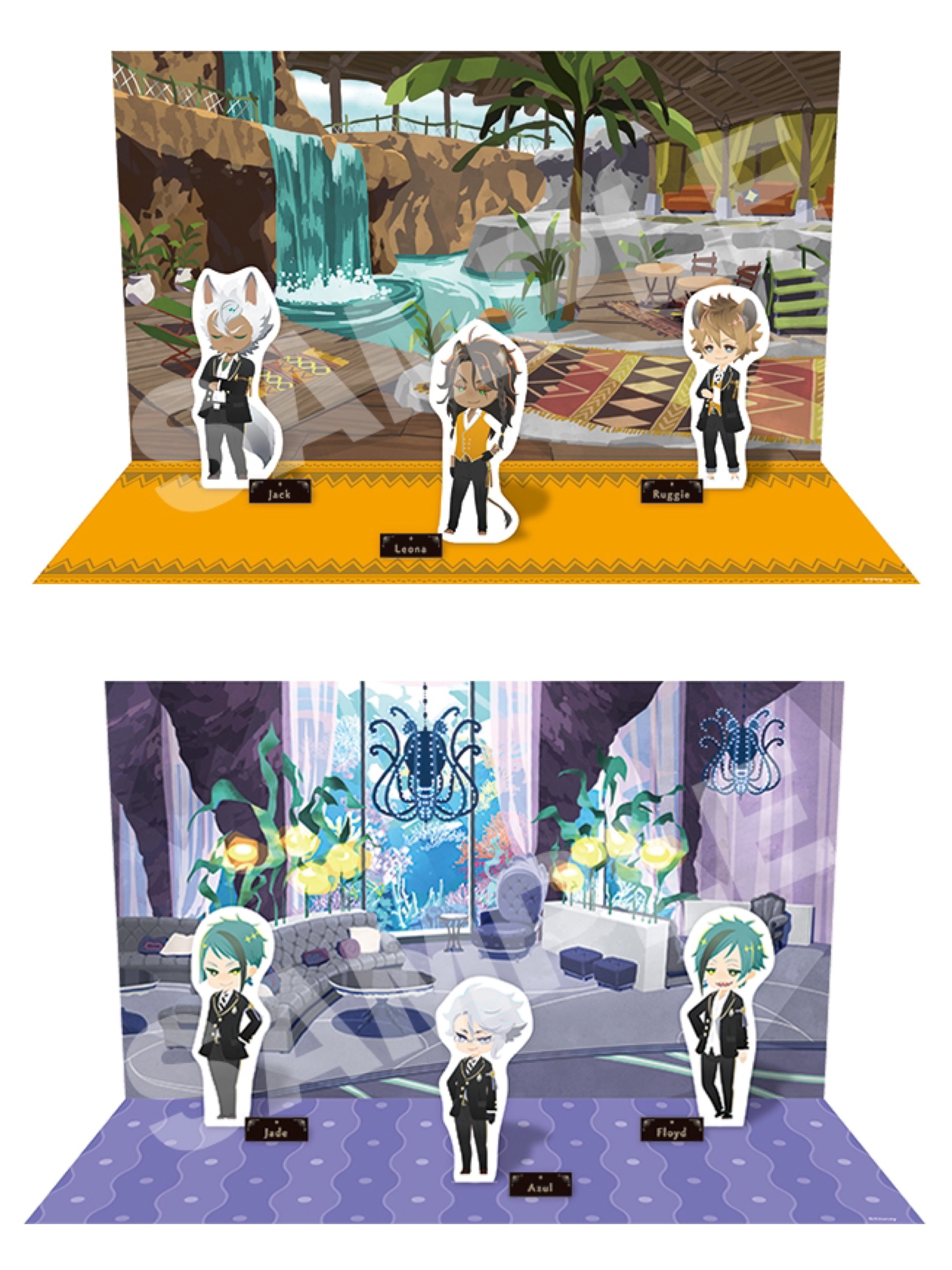 Disney Twisted Wonderland Special Paper Diorama Savannah Claw & Octavi ...