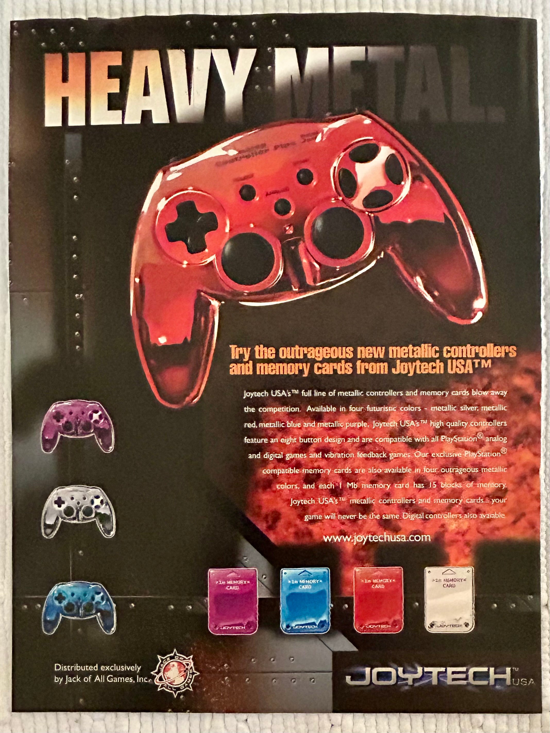 Heavy Metal - Original Vintage Advertisement - Print Ads - Laminated A ...