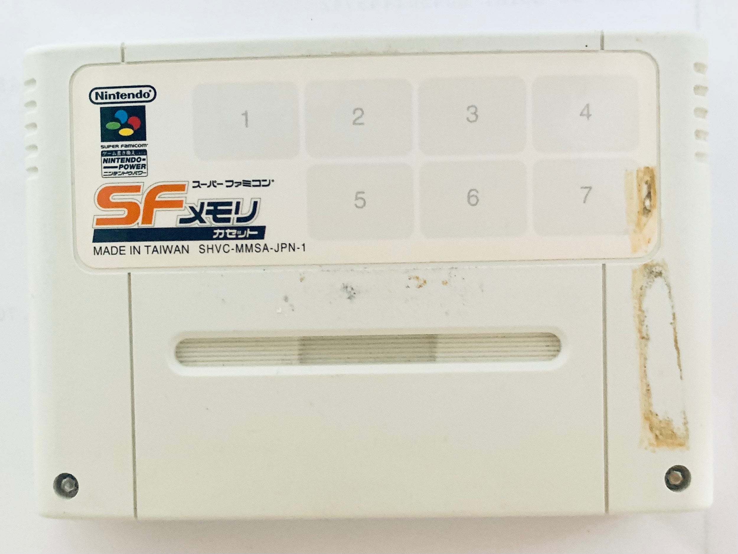 SF Memory Cassette - Super Famicom - SFC - Nintendo - Japan Ver. - NTS ...