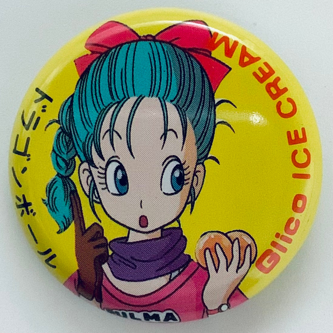 Dragon Ball - Bulma - Can Badge - Glico Ice Cream Gift – Cuchiwaii