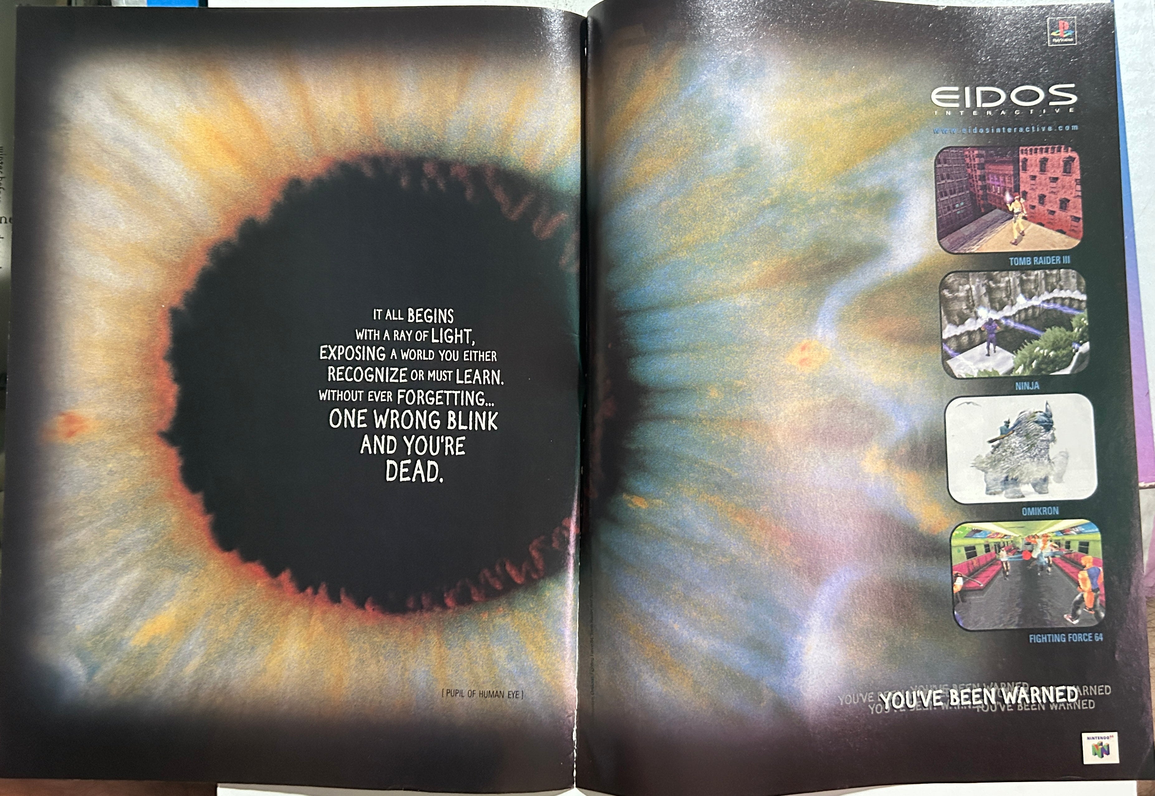 Eidos Interactive Games - N64 PS1 - Print Ads - A3 Poster – Cuchiwaii