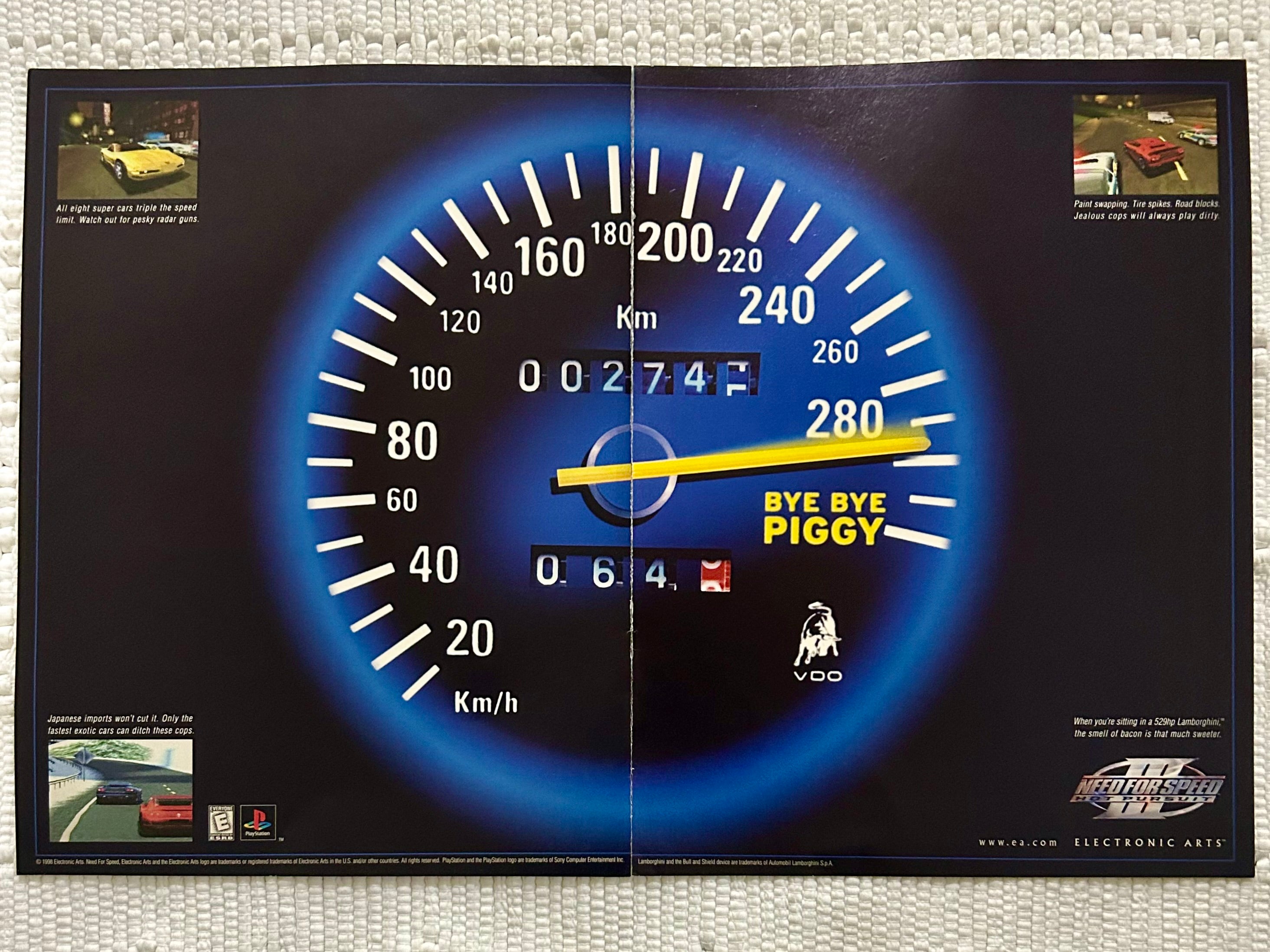 Need for Speed III: Hot Pursuit - PlayStation - Original Vintage Adver ...