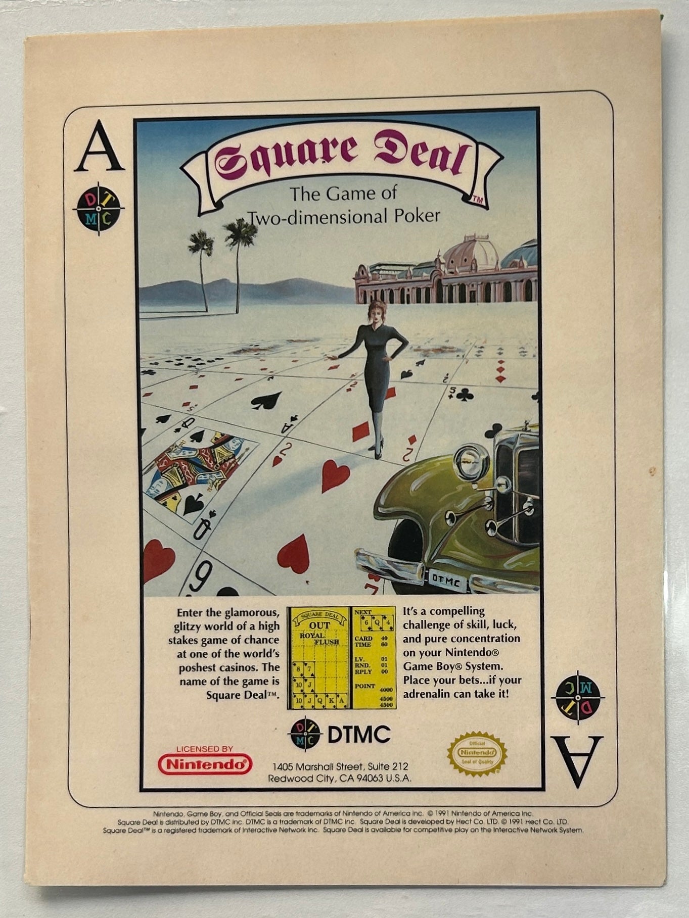 Square Deal - GameBoy - Original Vintage - Print Ads - Laminated Mini ...
