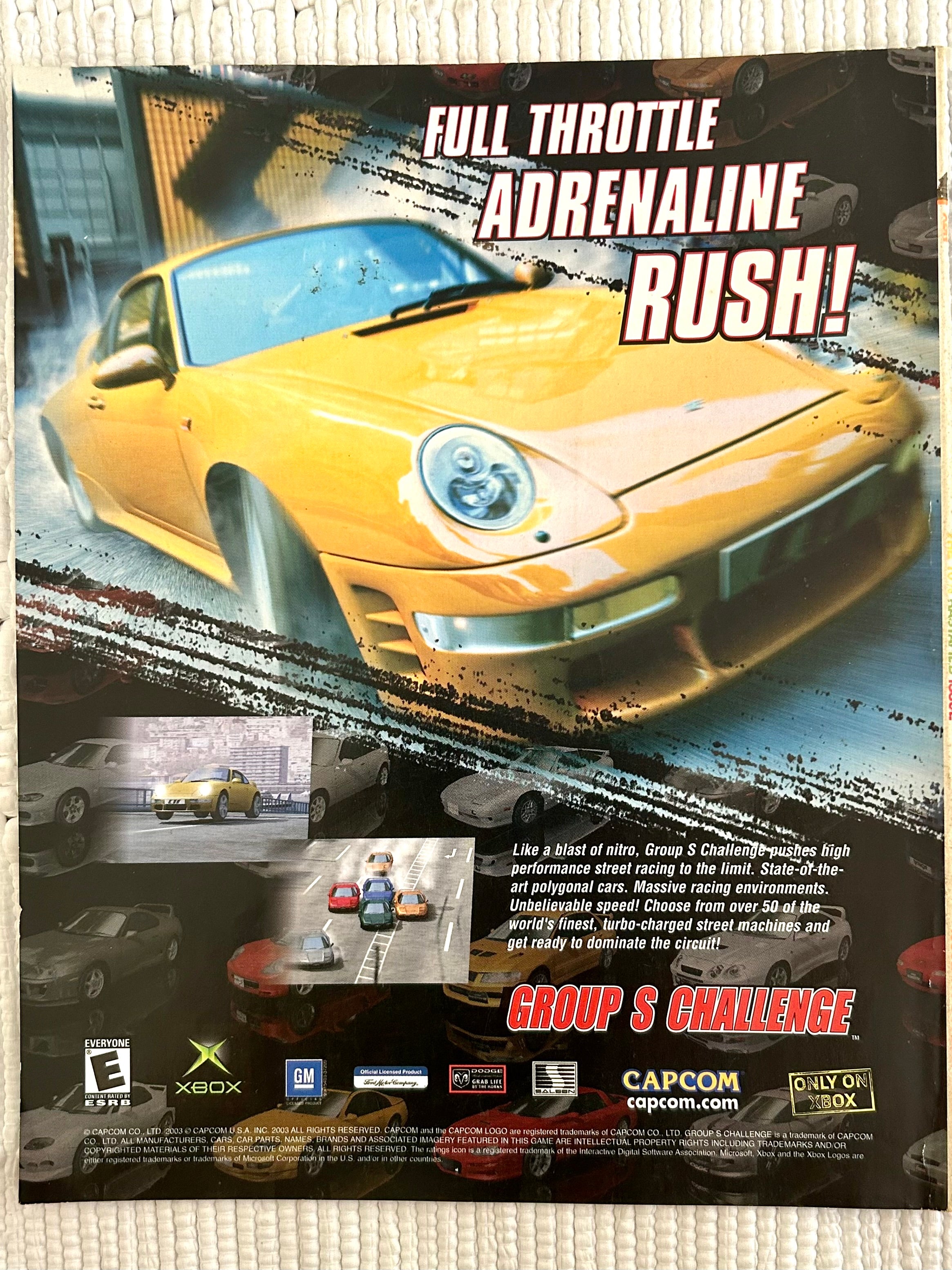 Group S Challenge - Xbox - Original Vintage Advertisement - Print Ads ...