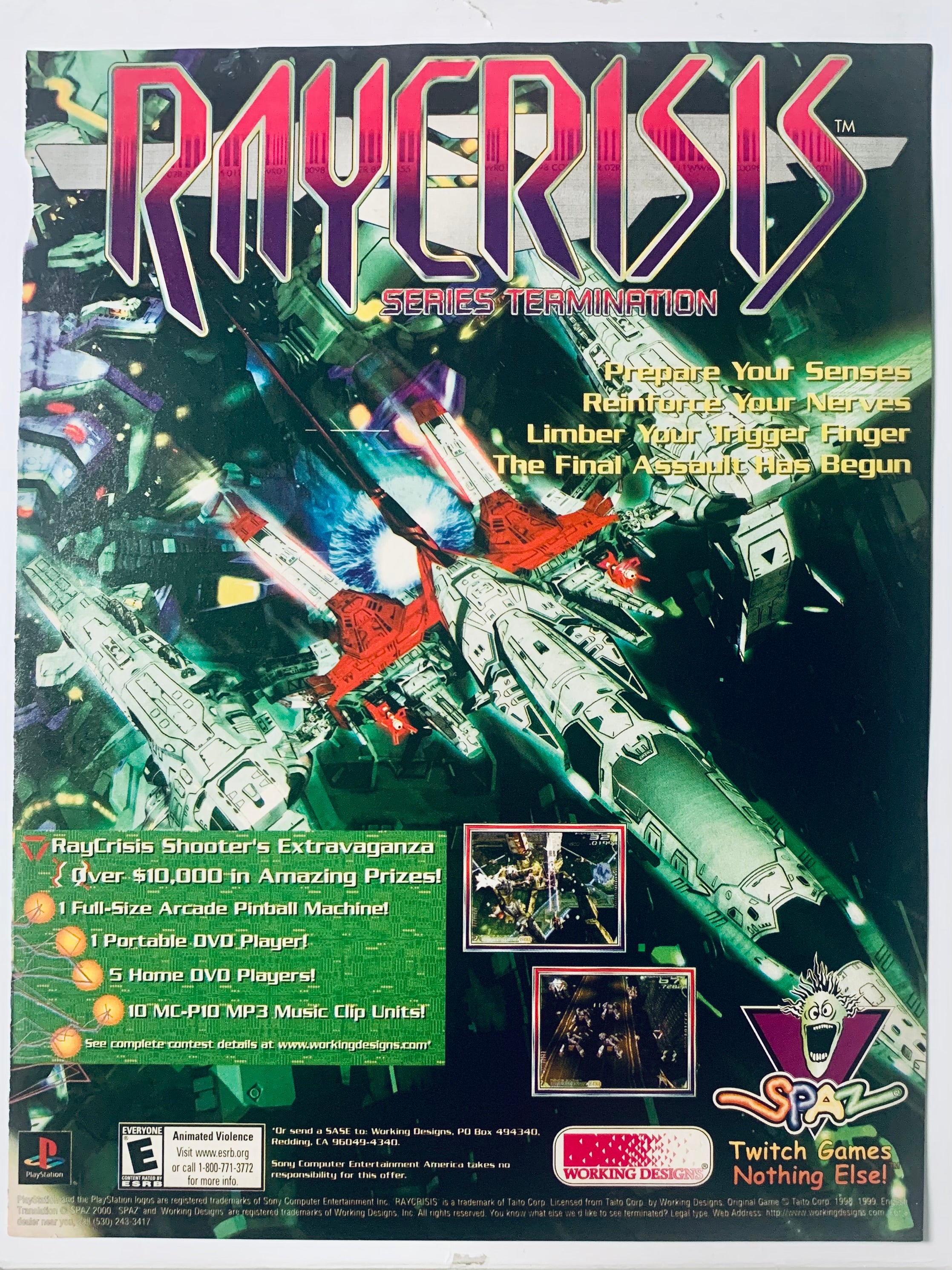 RayCrisis - PlayStation - Original Vintage Advertisement - Print Ads ...