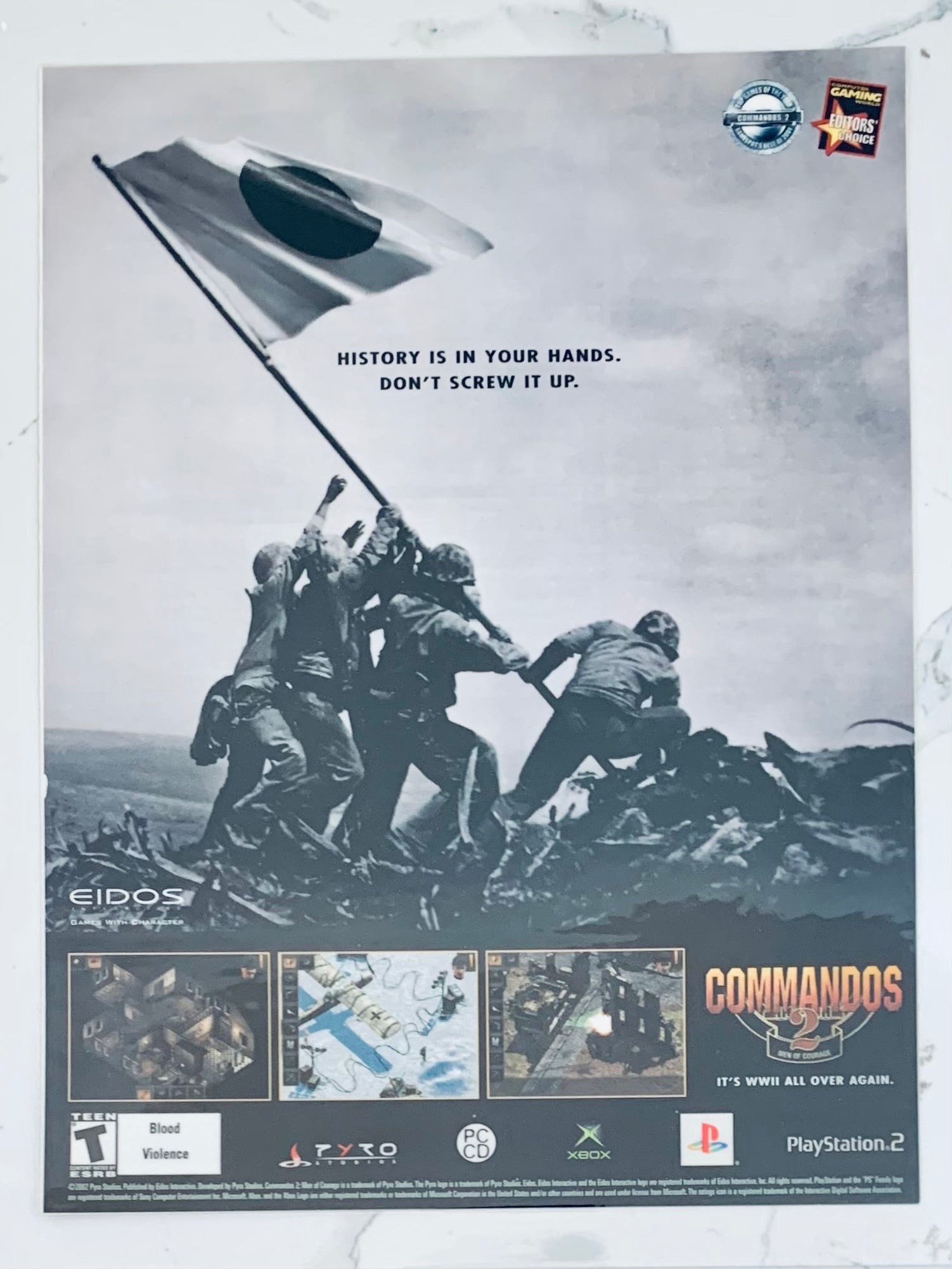 Commandos 2 - PS2 Xbox - Original Vintage Advertisement - Print Ads ...