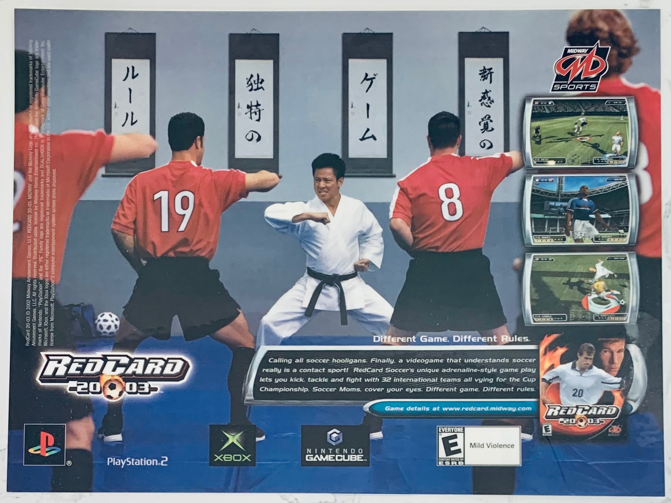 Red Card 2003 - PS2 NGC Xbox - Original Vintage Advertisement - Print ...