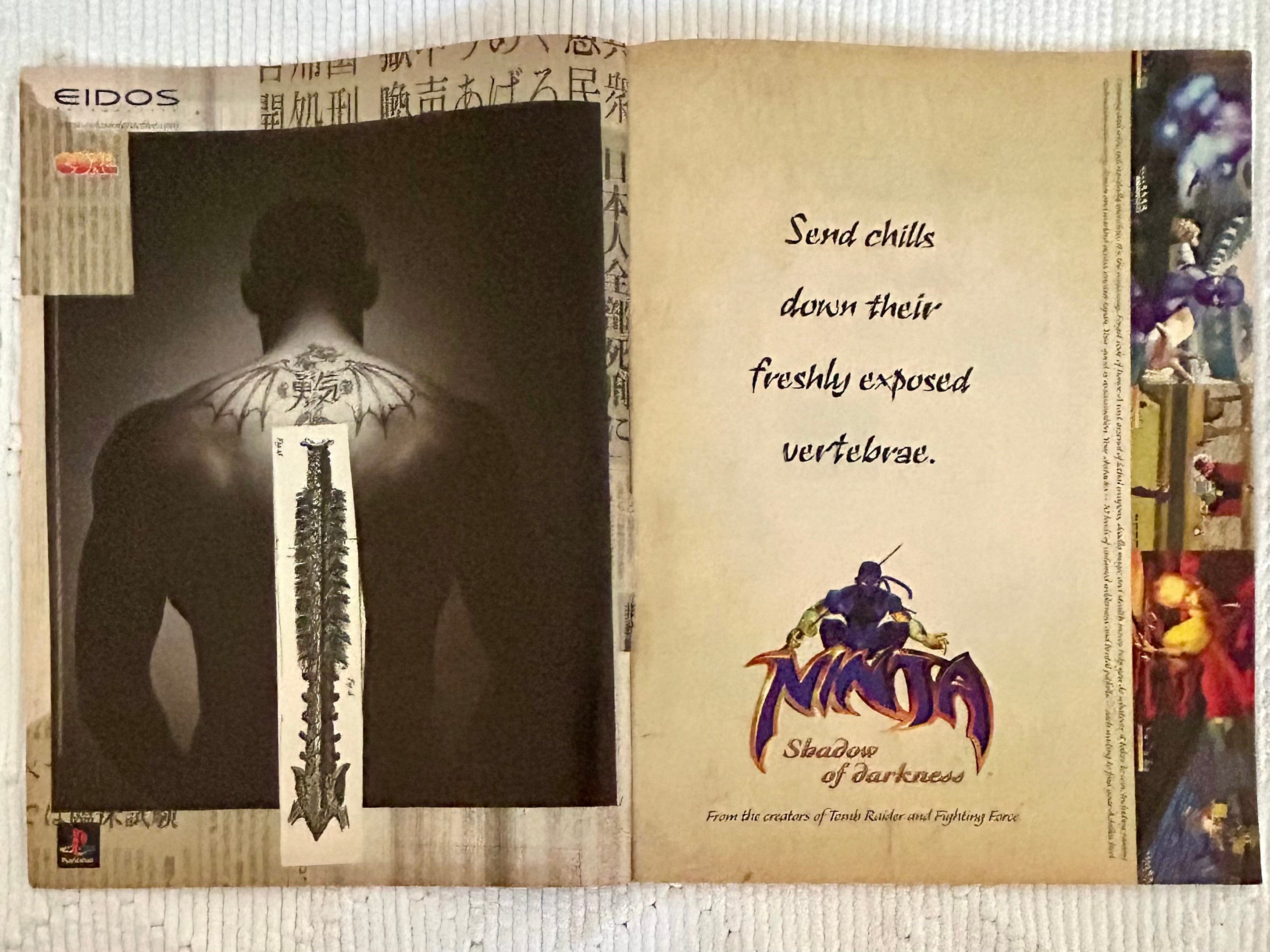 Ninja: Shadow of Darkness - PlayStation - Original Vintage Advertiseme ...