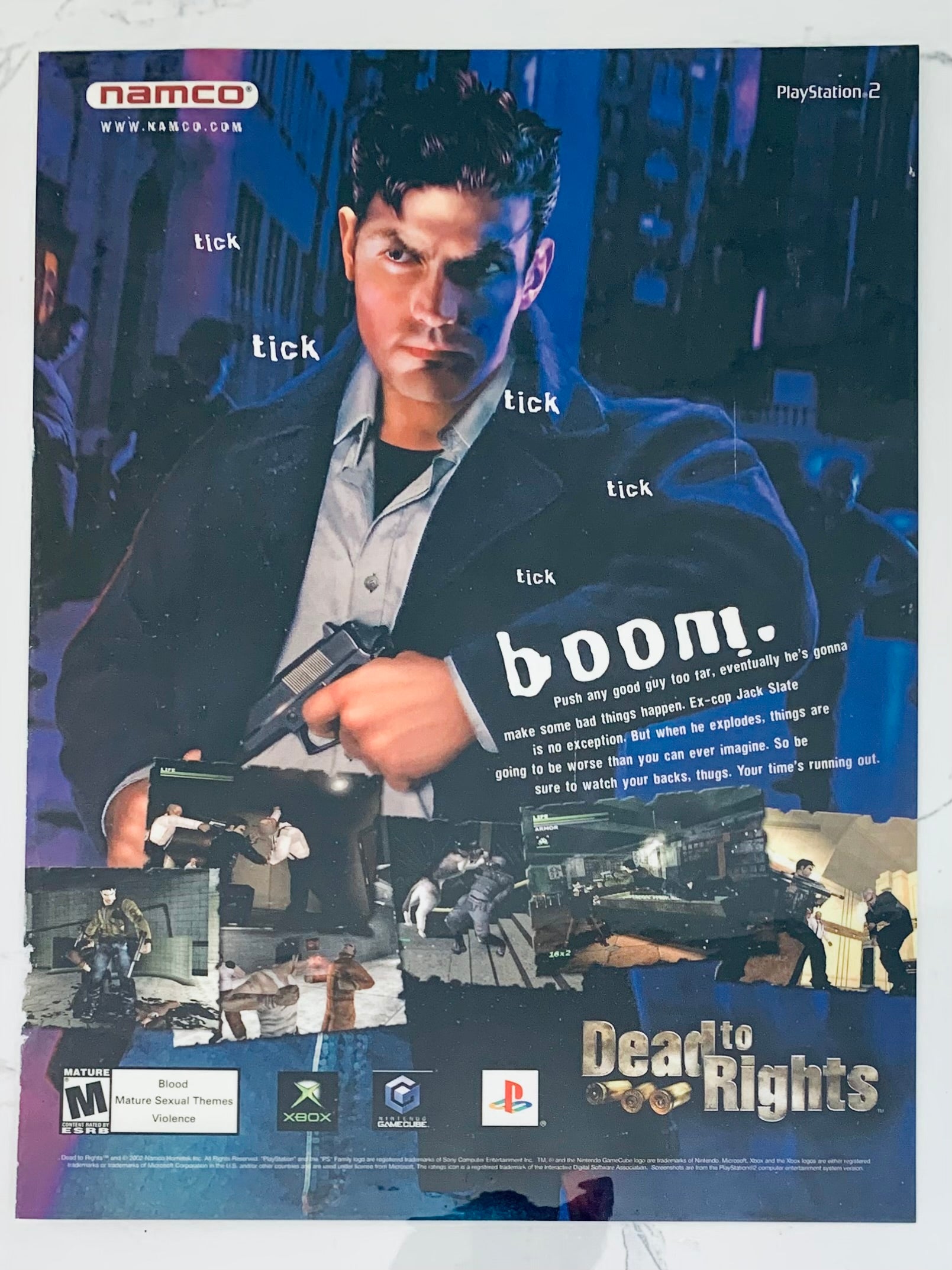 Dead to Rights - PS2 NGC Xbox - Original Vintage Advertisement - Print ...