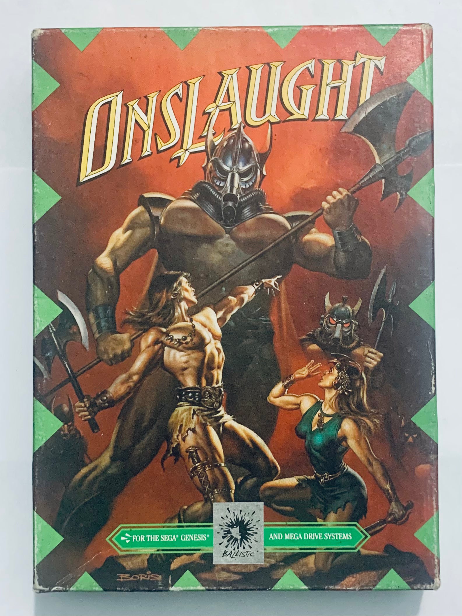 Onslaught - Sega Genesis - NTSC - Box & Manual (ACLD004) – Cuchiwaii