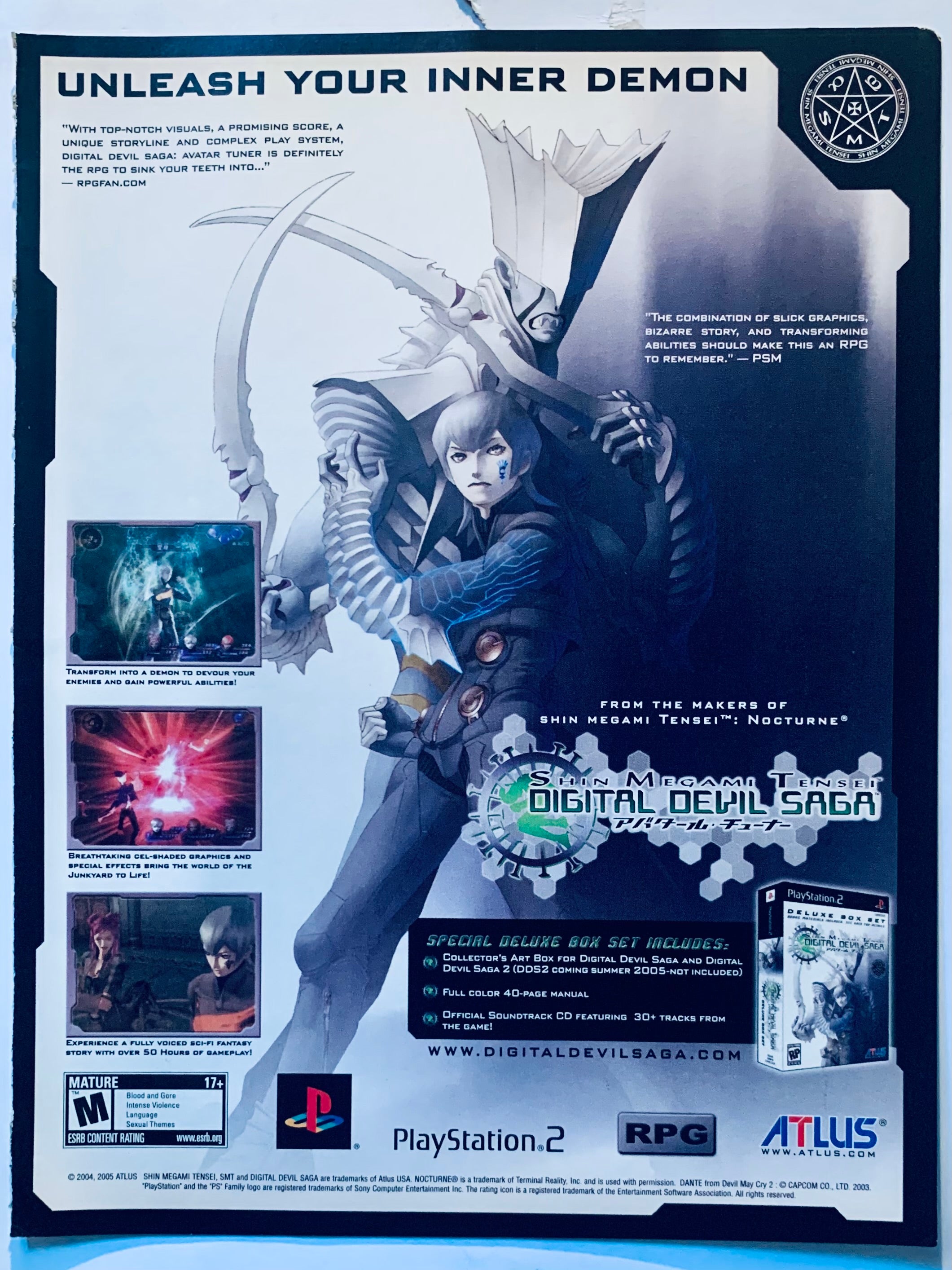 Shin Megami Tensei: Digital Devil Saga - PS2 - Original Vintage Advert ...