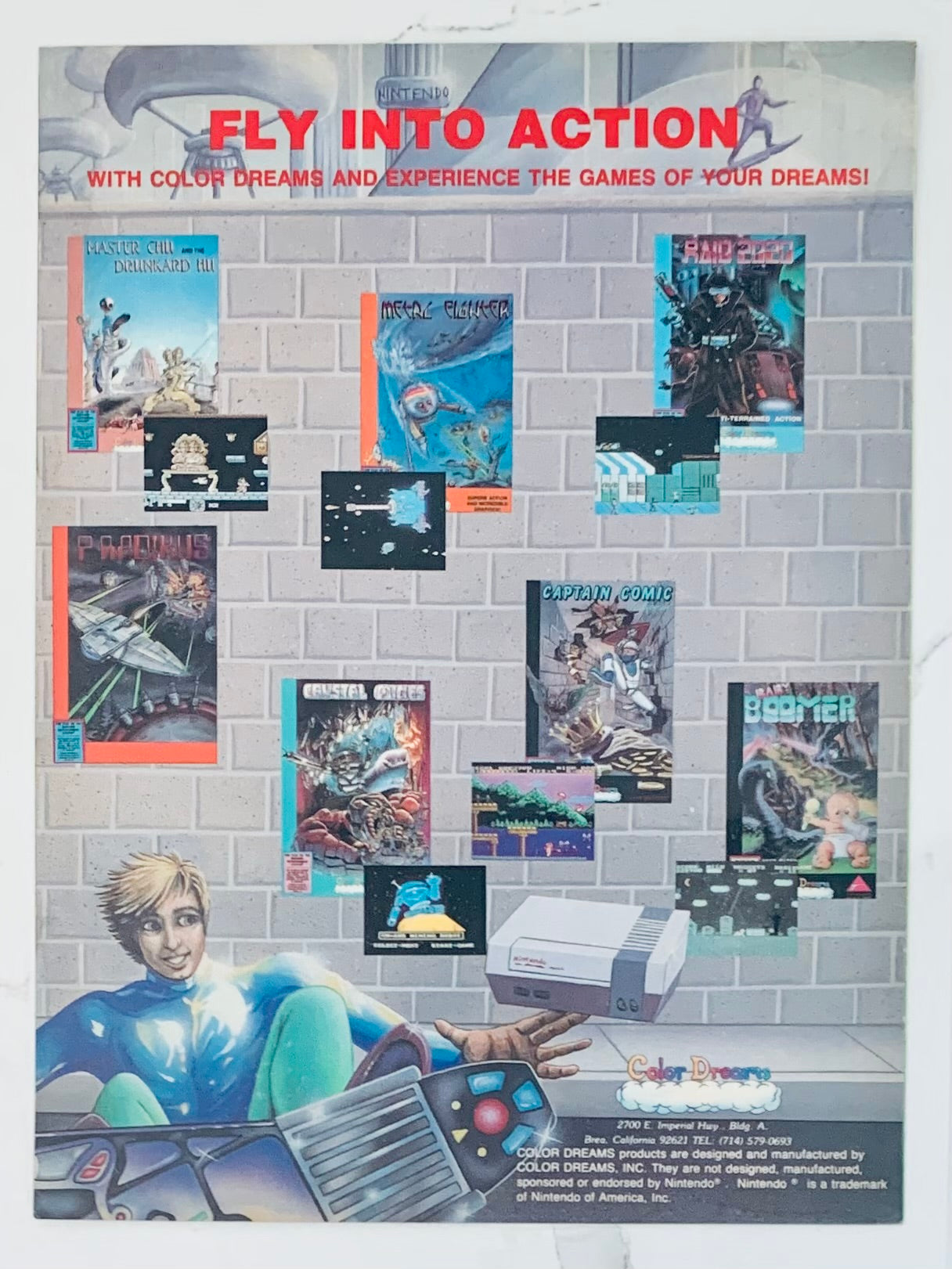 Color Dreams - NES - Original Vintage Advertisement - Print Ads - Lami ...
