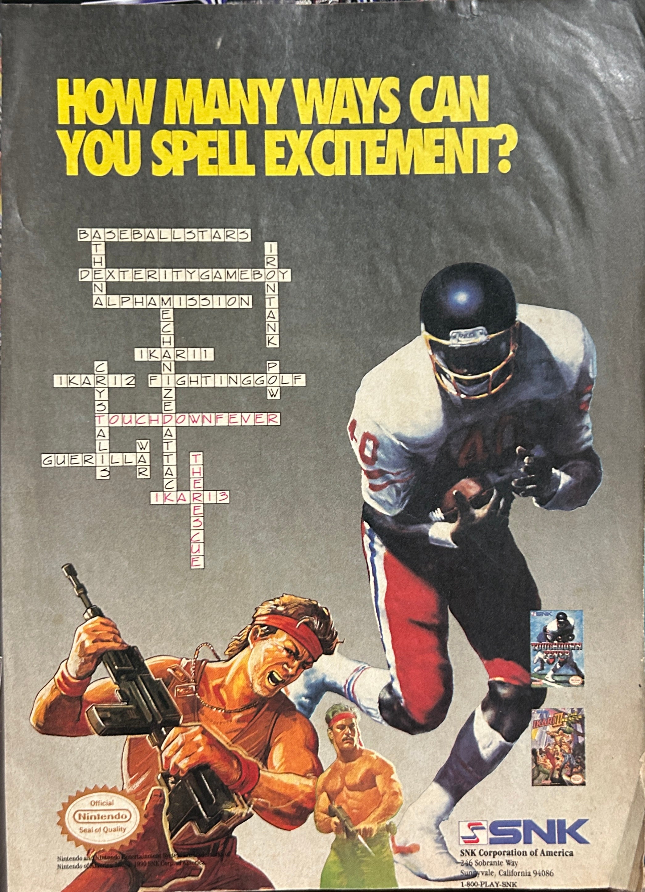 SNK Games - NES - Print Ads – Cuchiwaii