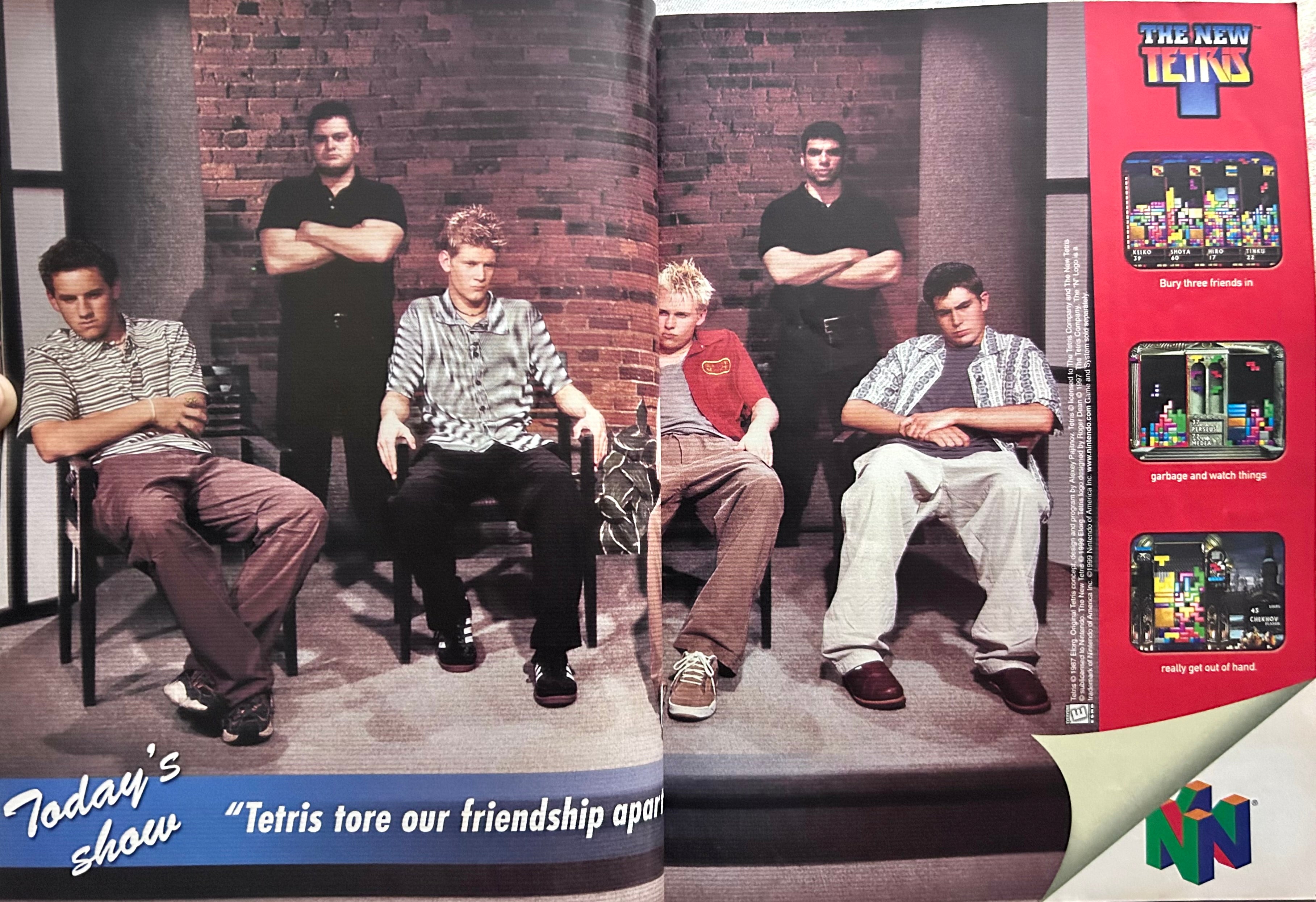 The New Tetris - N64 - Original Vintage Advertisement - Print Ads - La ...