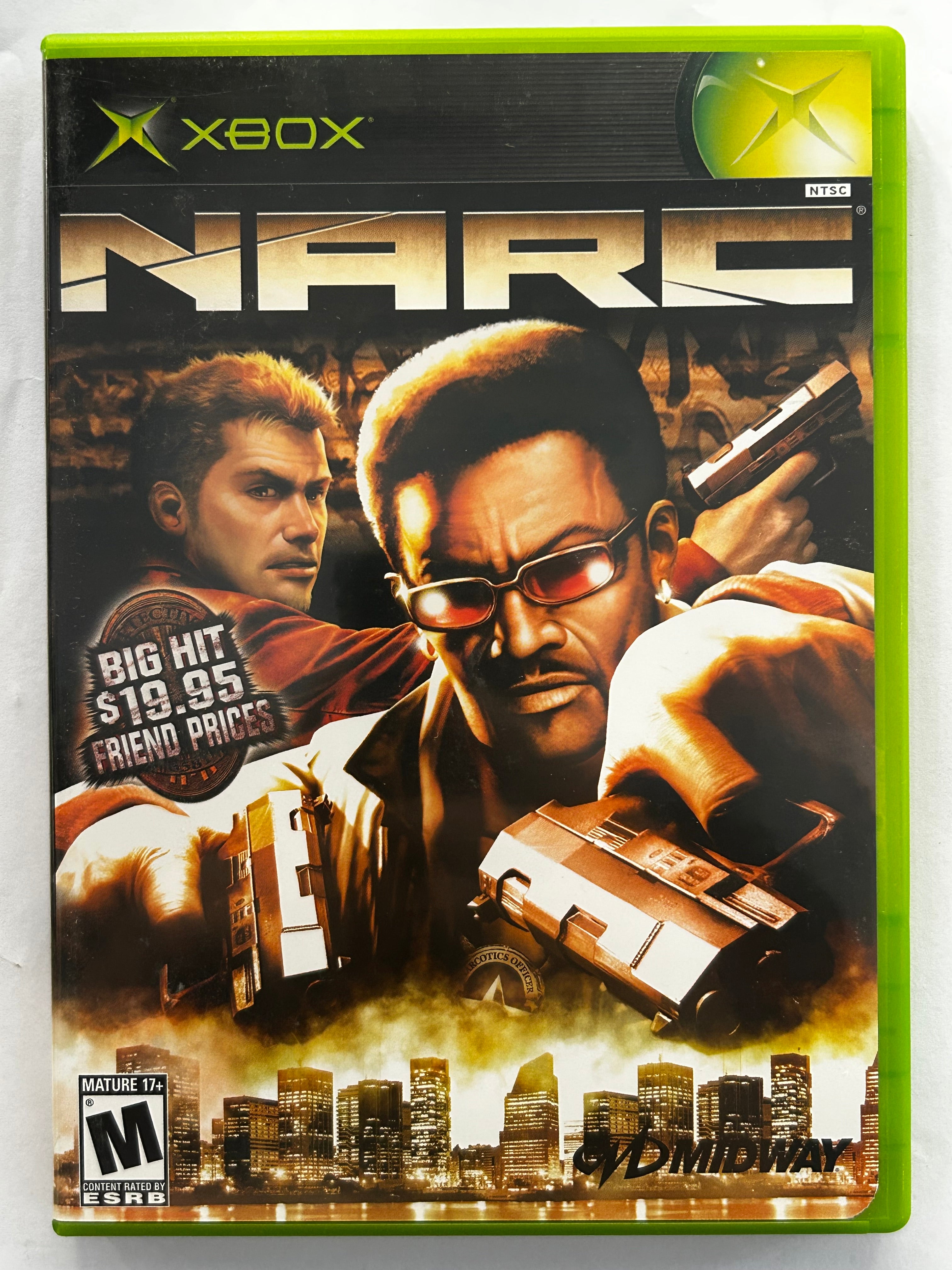 NARC - Xbox Classic - NTSC - Box & Manual – Cuchiwaii