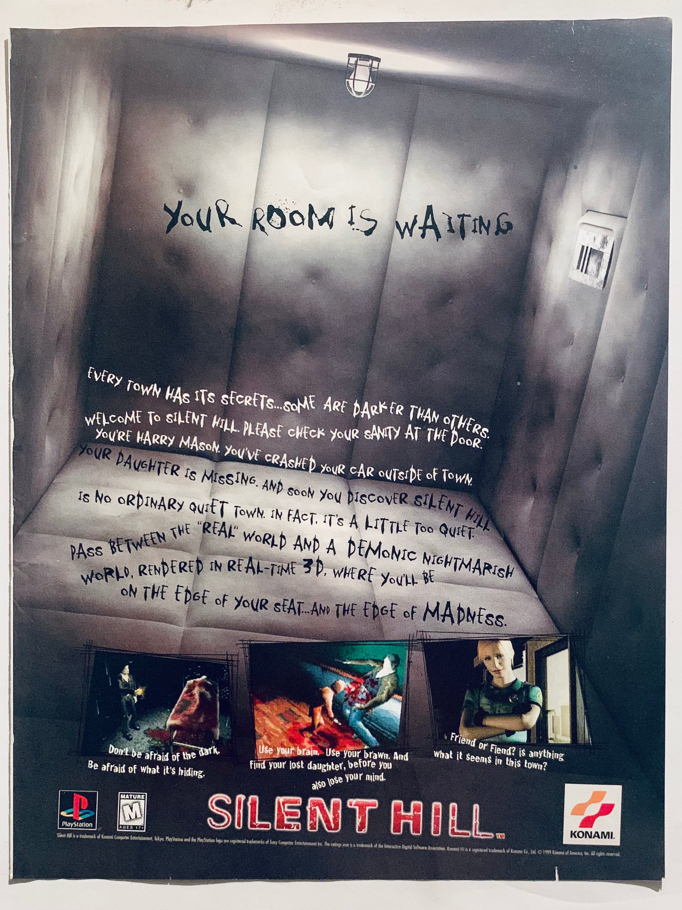 Silent Hill - PlayStation - Original Vintage Advertisement - Print Ads ...