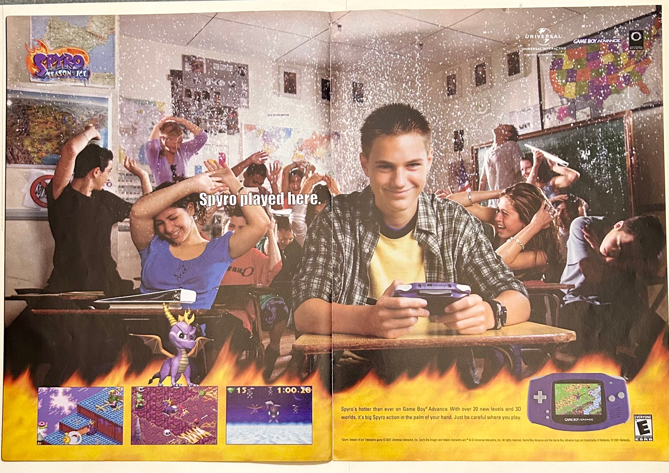 Spyro: Season of Ice - GBA - Original Vintage Advertisement - Print Ad ...